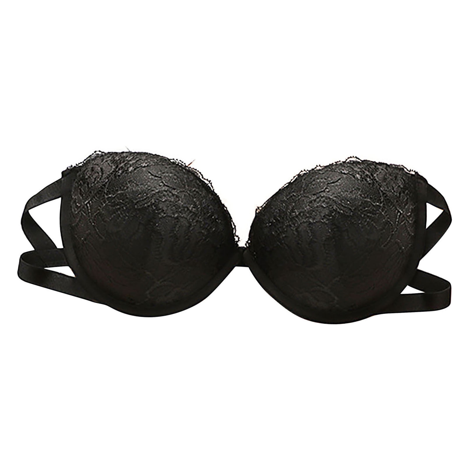 Elainilye Fashion Womens Bras Underwire Gathering Bra Lace Back Smoothing Bra Sexy Lingerie