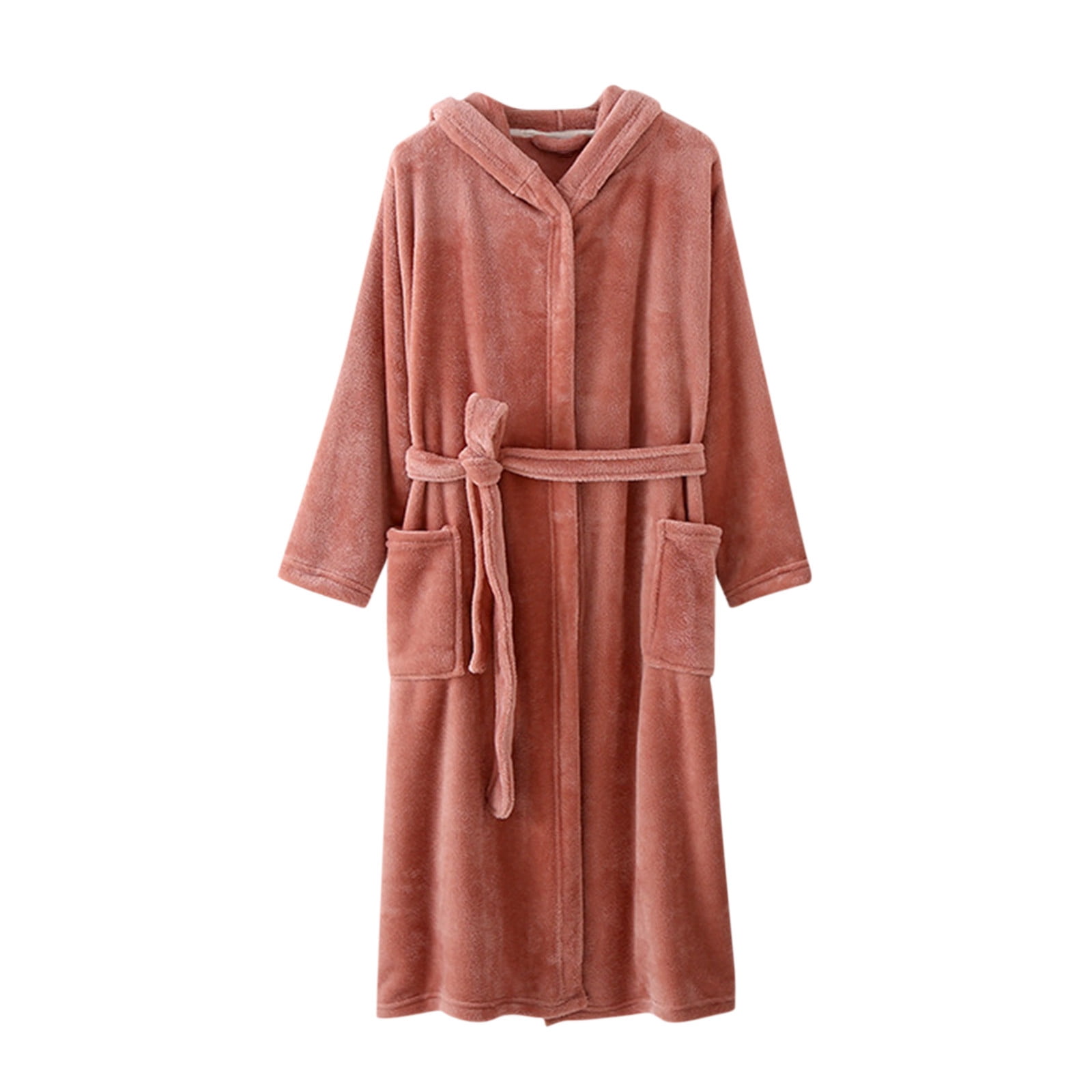 Elainilye Fashion Womens Pajamas Robe Bathrobe Lengthening Flannel ...