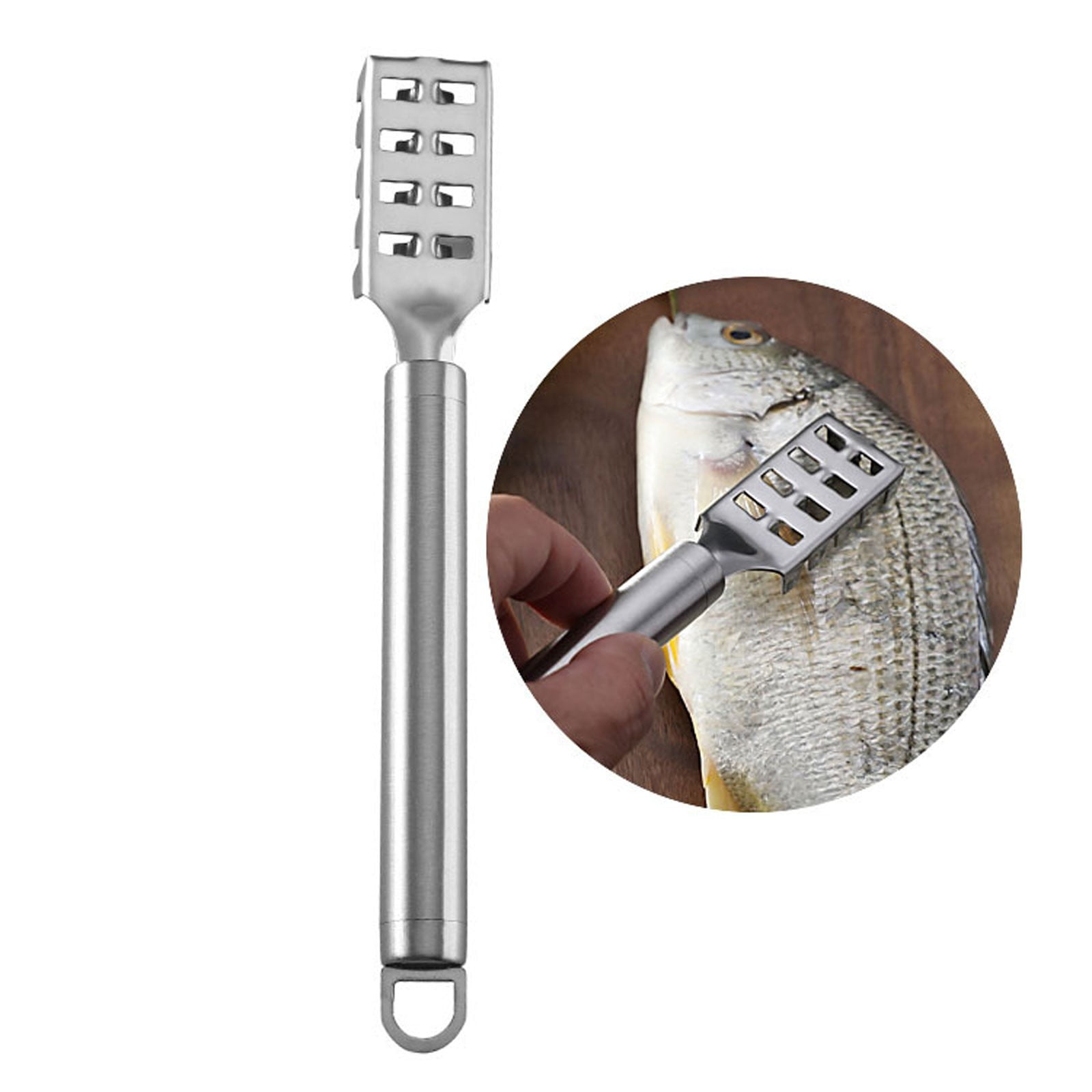 Elainilye Fish Scales Remover, Stainless Steel Kitchen Tool for ...