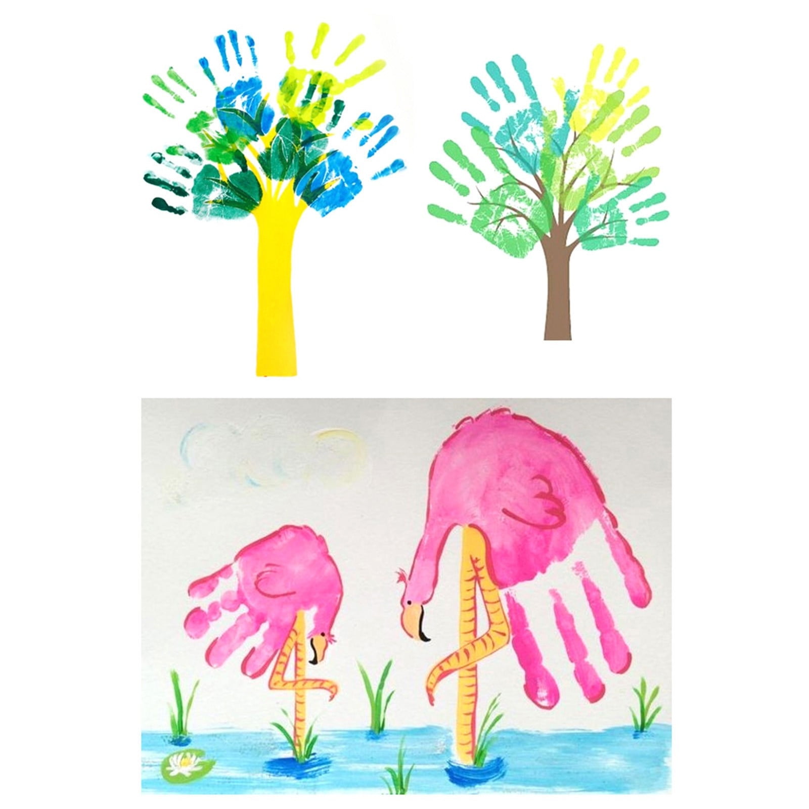 Elainilye Funny Finger Painting Kit Color Washable Finger Drawing for ...
