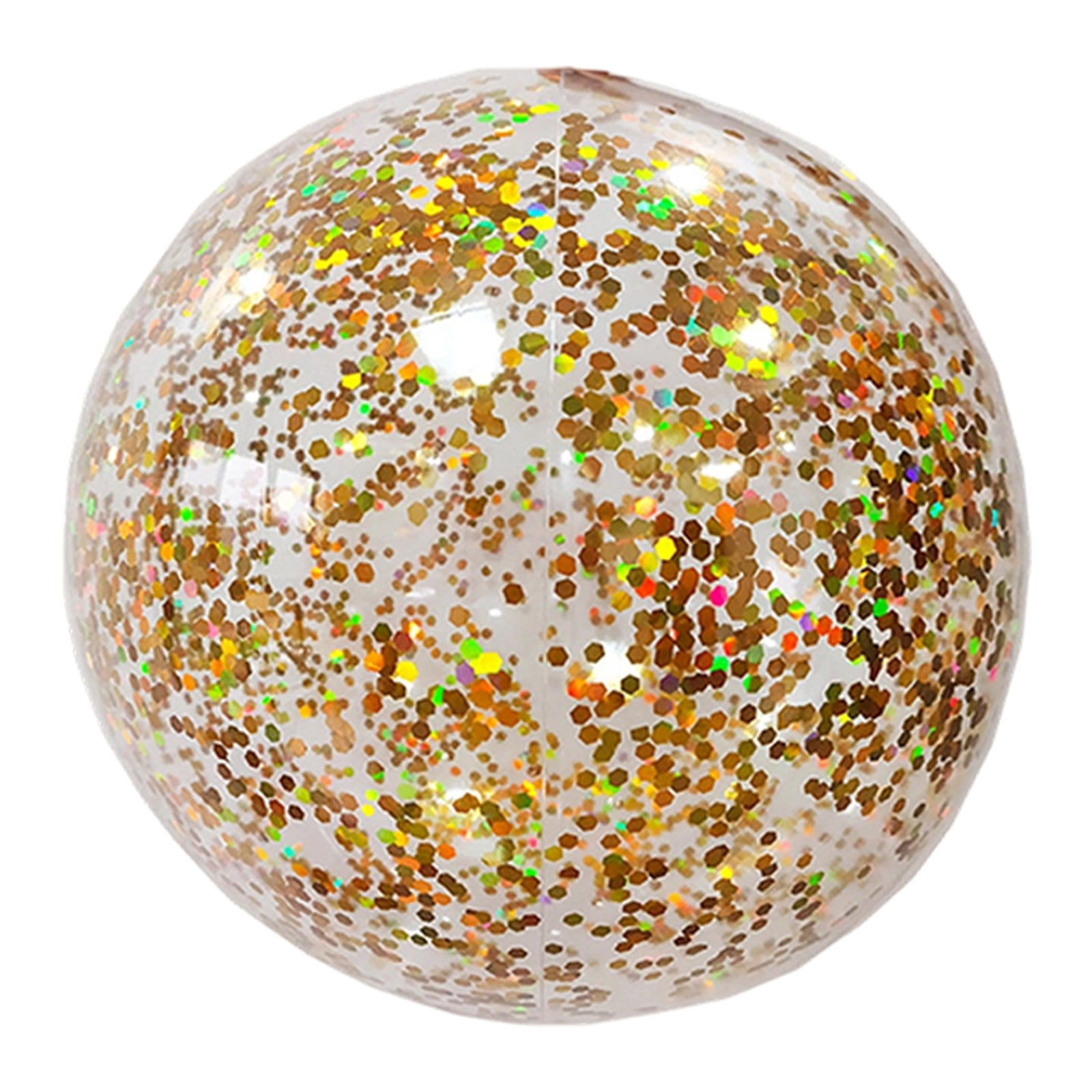 Elainilye Glittering PVC Inflatable Beach Balls, Floating Pool Lake ...