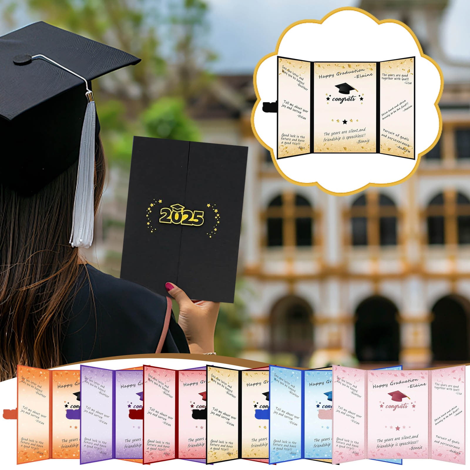 Elainilye Graduation Guest Book, Graduation Signature Book for 2025 ...