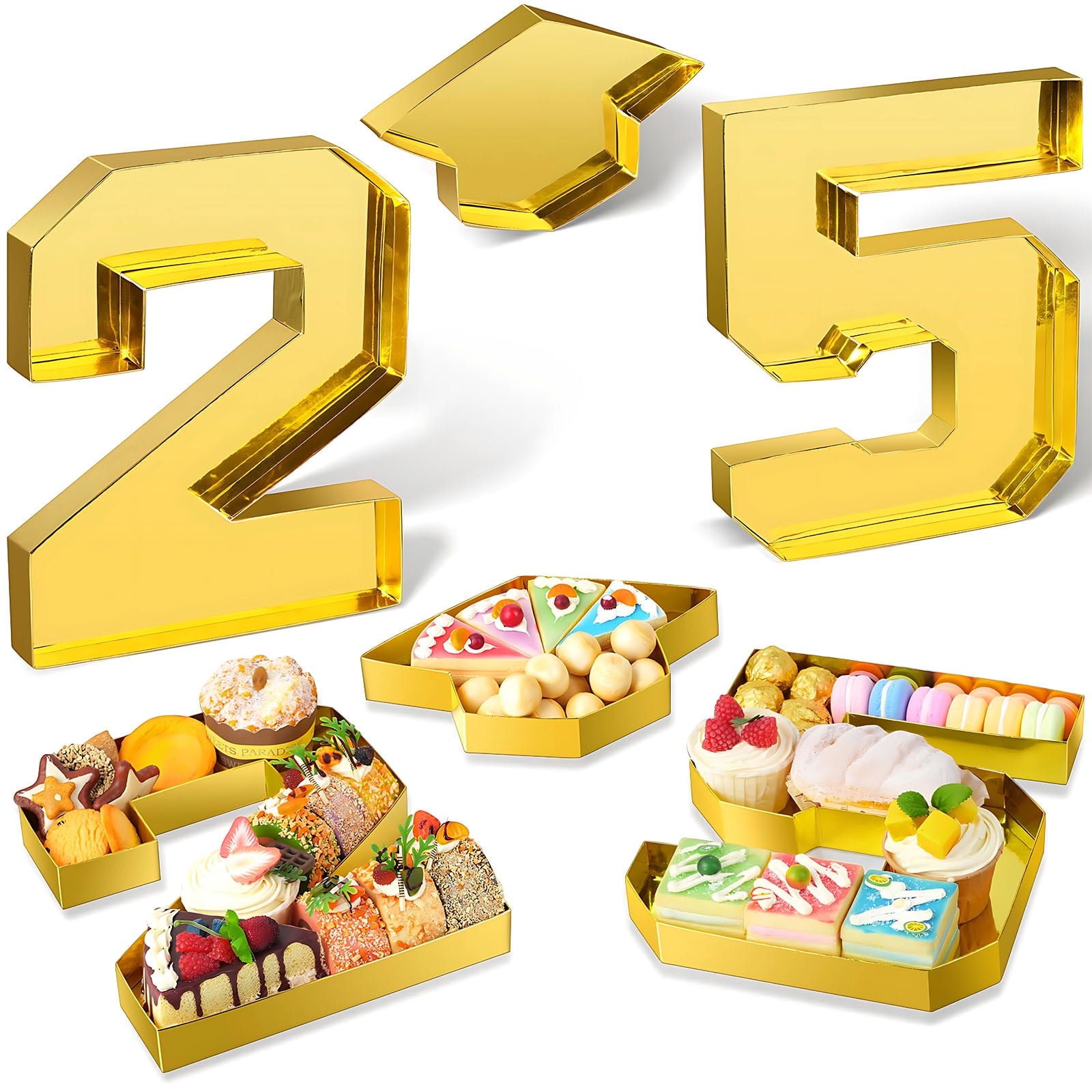 Elainilye Graduation Number Charcuterie Board Box Decorations 2025 10in ...
