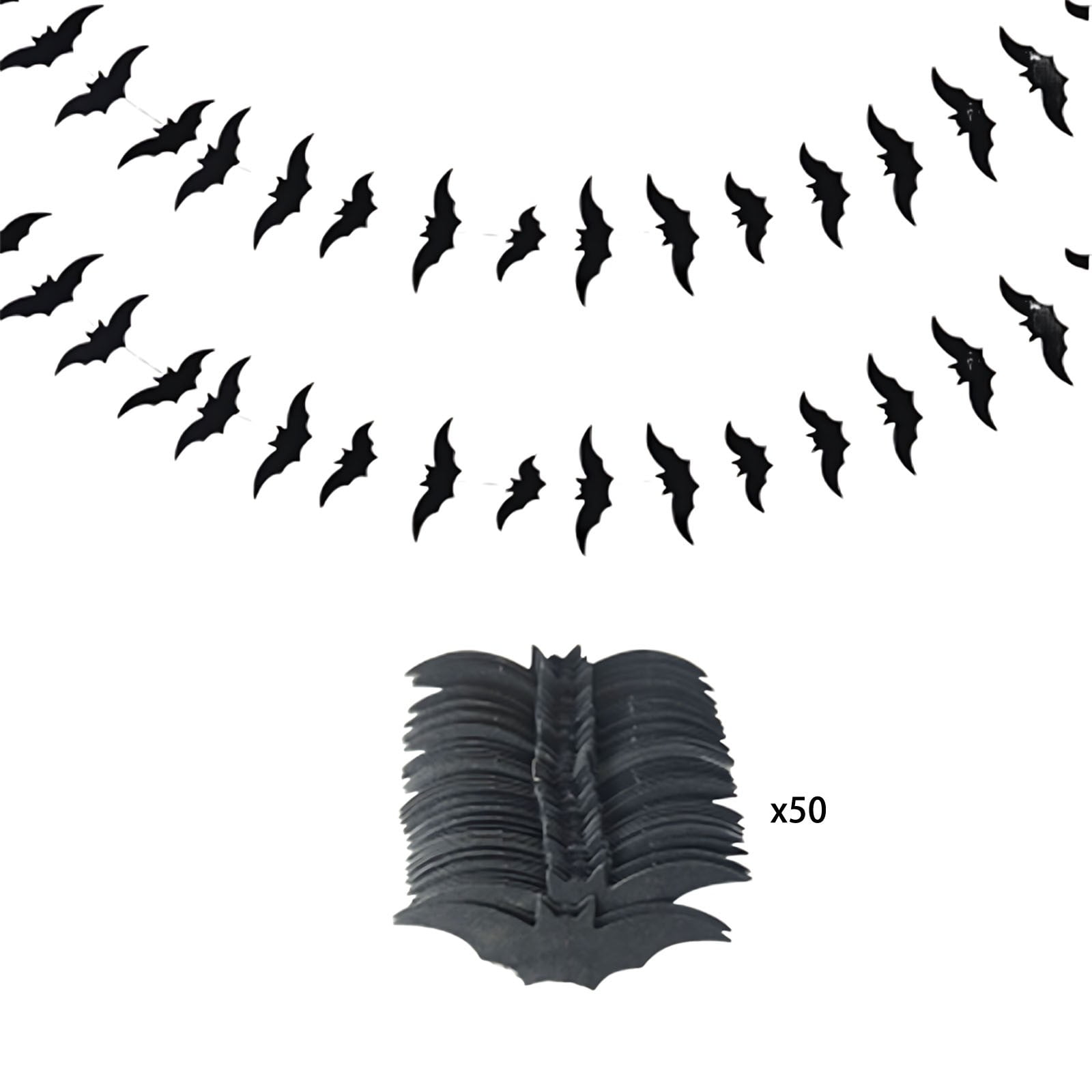 Elainilye Halloween Paper Chain Garland Decor, Festive Hanging Party ...