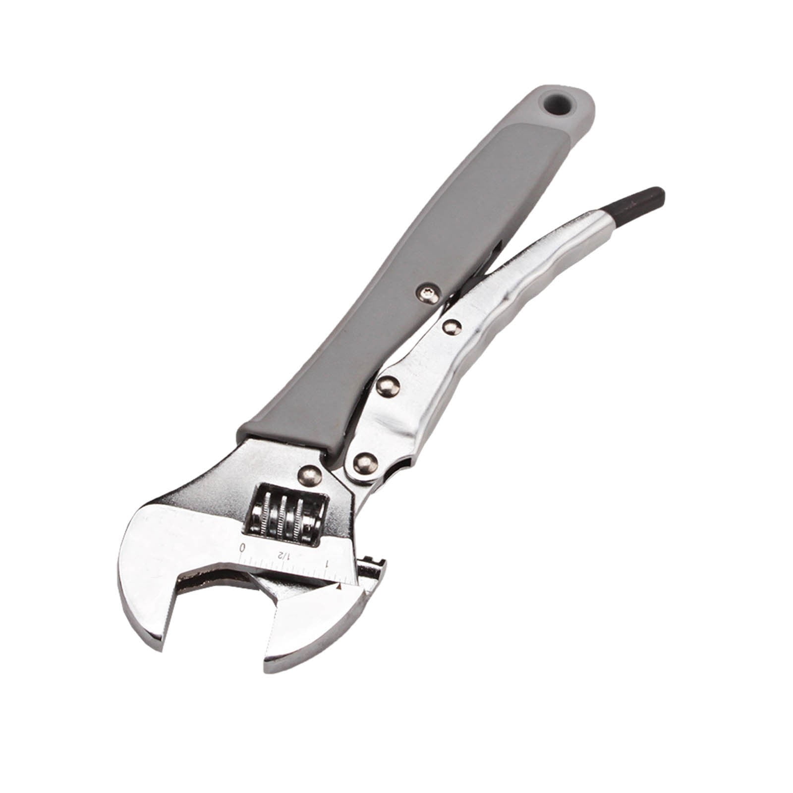 Elainilye Industrial Adjustable Wrench, Heavy-Duty Steel Construction ...
