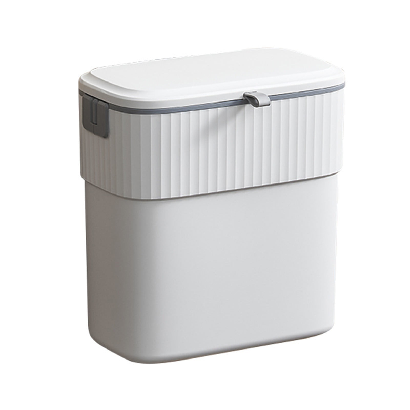 Elainilye Kitchen Trash Can with Lid, 2.8 Gallon Desktop Waste Basket ...