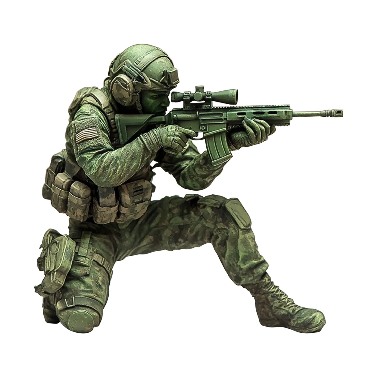 Elainilye Kneeling Soldier Figurine, Fantasy Creature Mini Action ...
