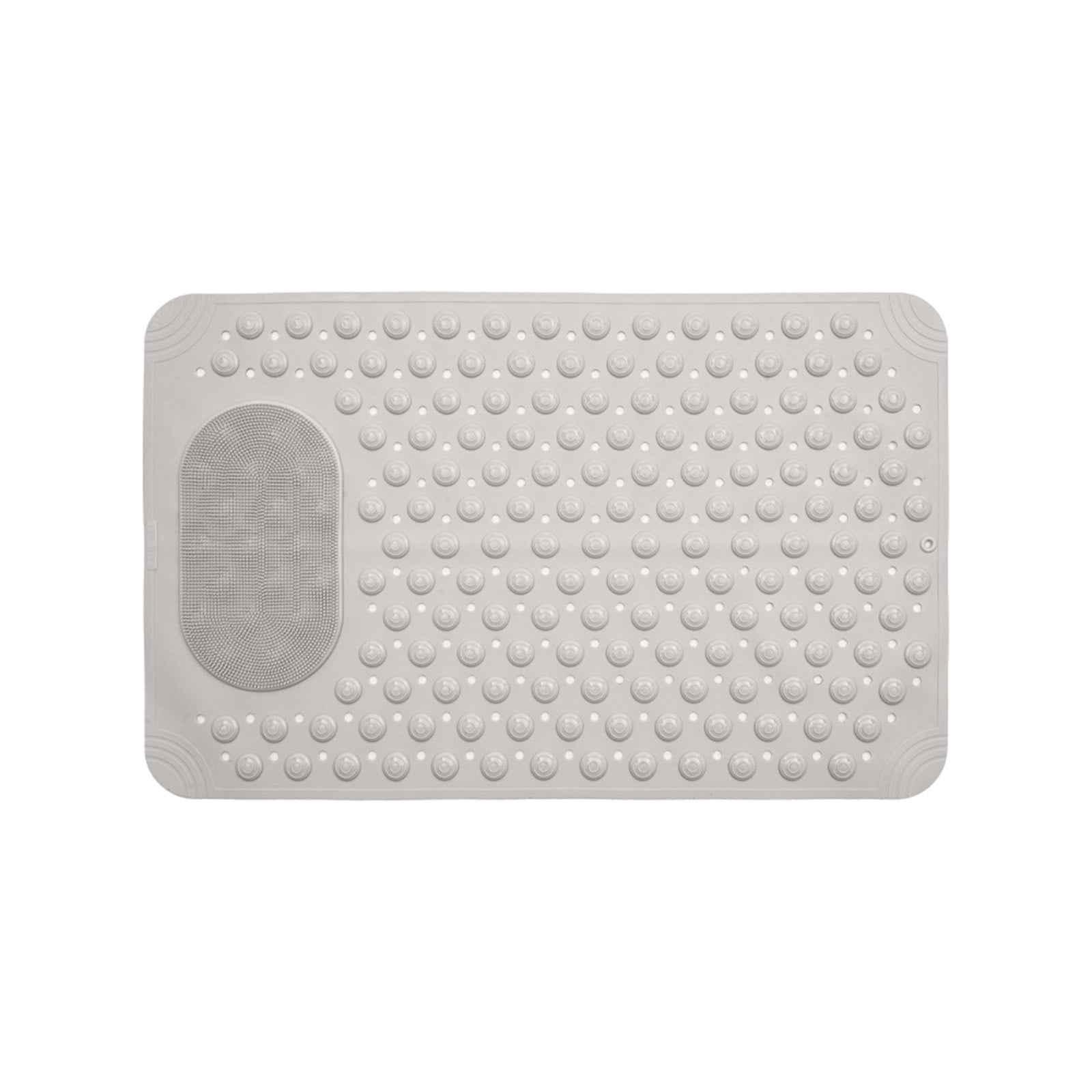 Elainilye Massage Bath Mat, Rubber Backing Non-Slip Rug, Foot Scrub ...