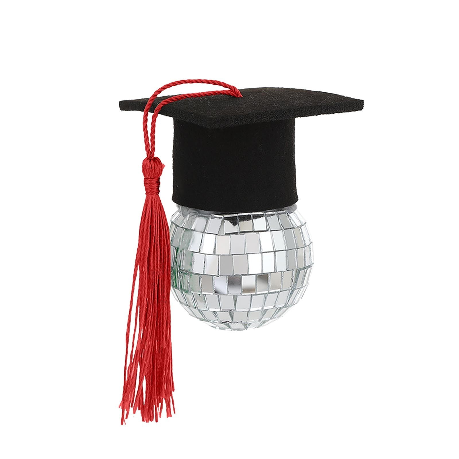 Elainilye Mini Graduation Cap with Mirro Ball, Graduation Decorations ...
