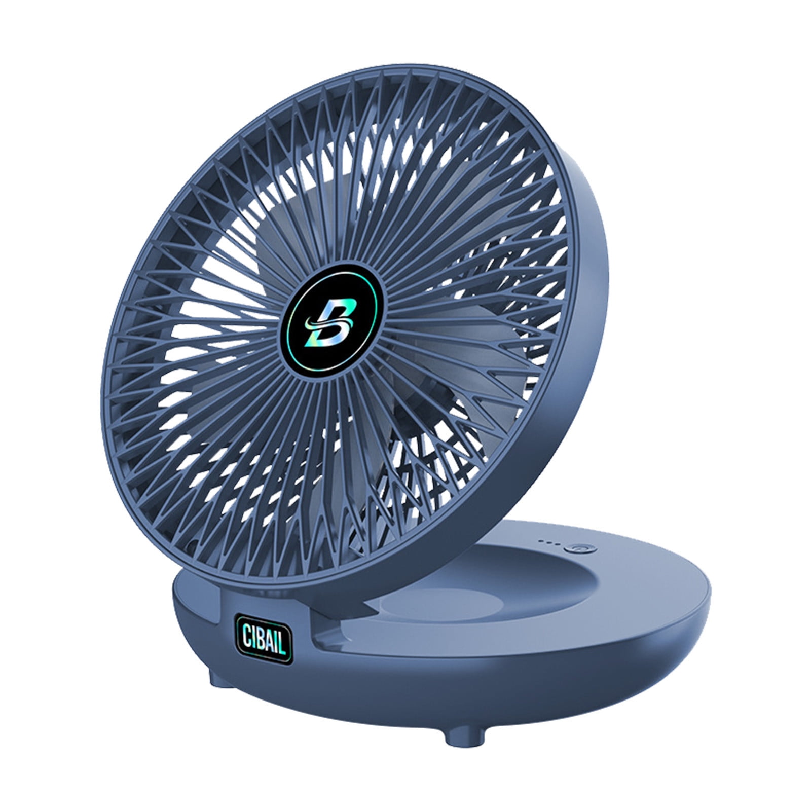 Elainilye Mini Table Fan, USB Rechargeable Hanging Cooler, Portable ...