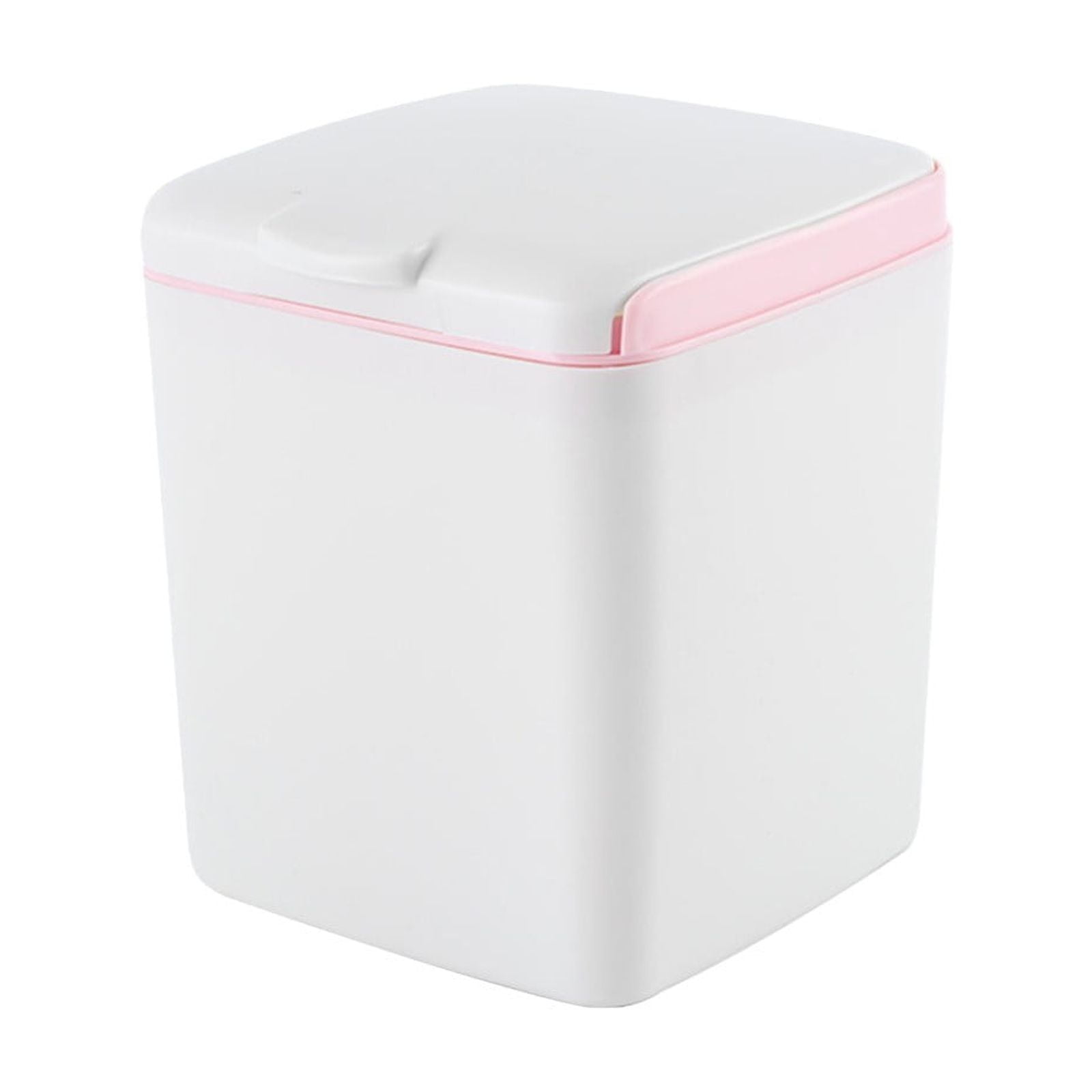 Elainilye Mini Trash Can with Lid, 1.2 Gallon Small Desk Trash Can ...
