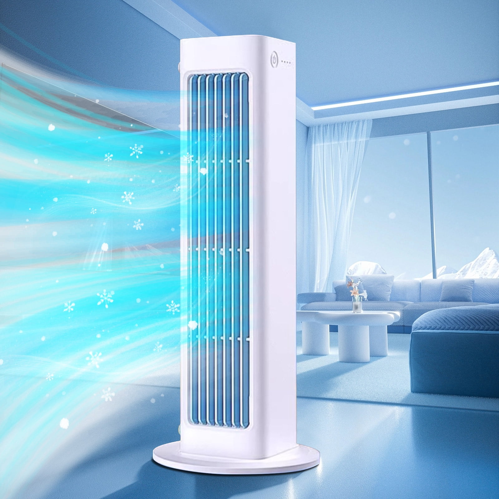 Elainilye Portable Air Conditioner Fan, Wall Mounted Fan with 3 Speeds ...