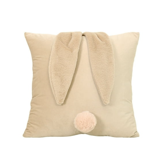 Elainilye Rabbits Pillow Cover Easter Themed for Sofa Bedroom Cushion ...