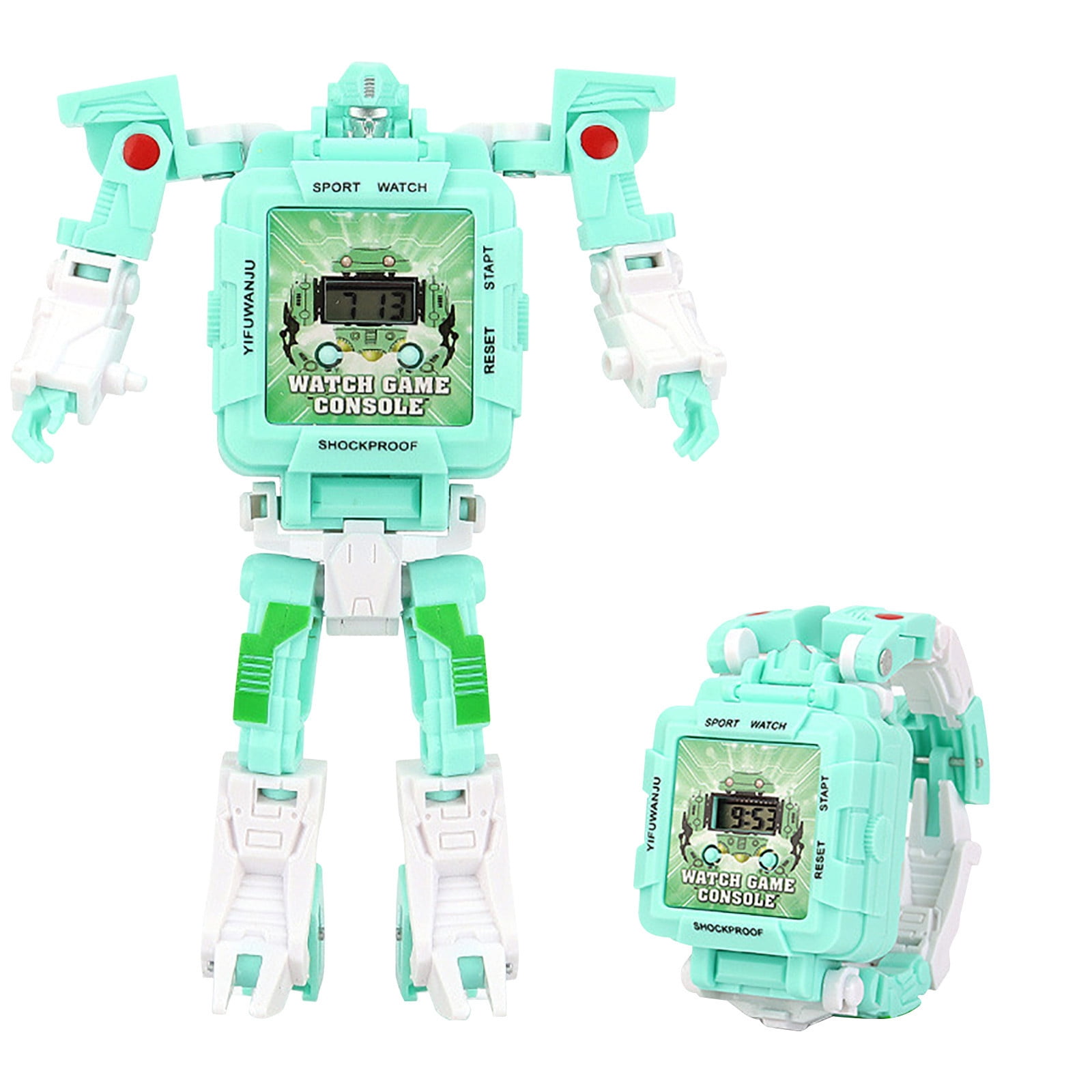 Elainilye Robot Deformation Kids Watch Toys Wearable Deformable Robot ...