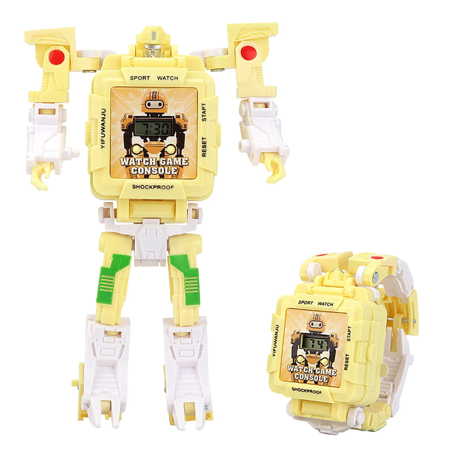 Elainilye Robot Deformation Kids Watch Toys Wearable Deformable Robot ...