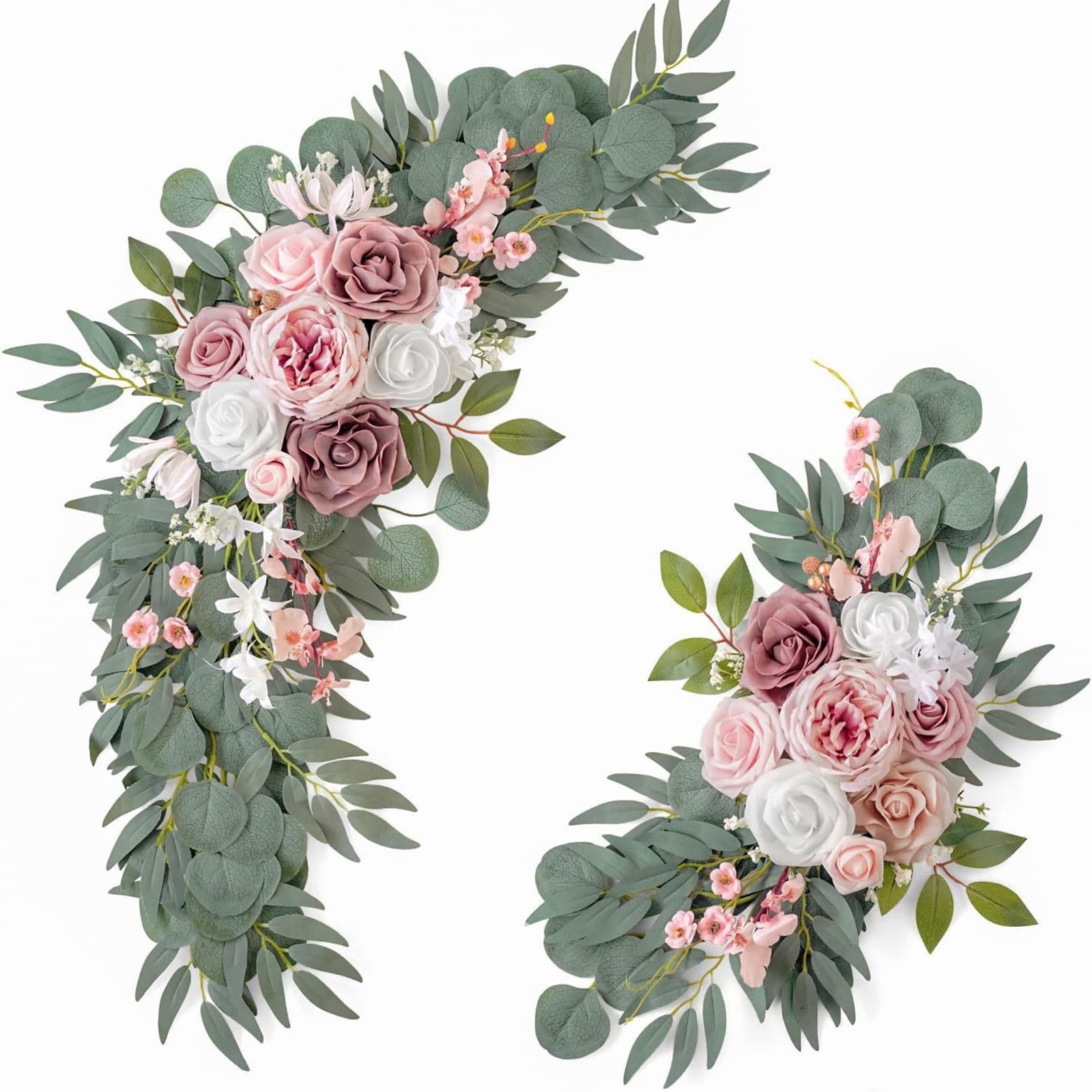 Elainilye Romantic Artificial Flower Arrangement Decor, Valentine's Day ...