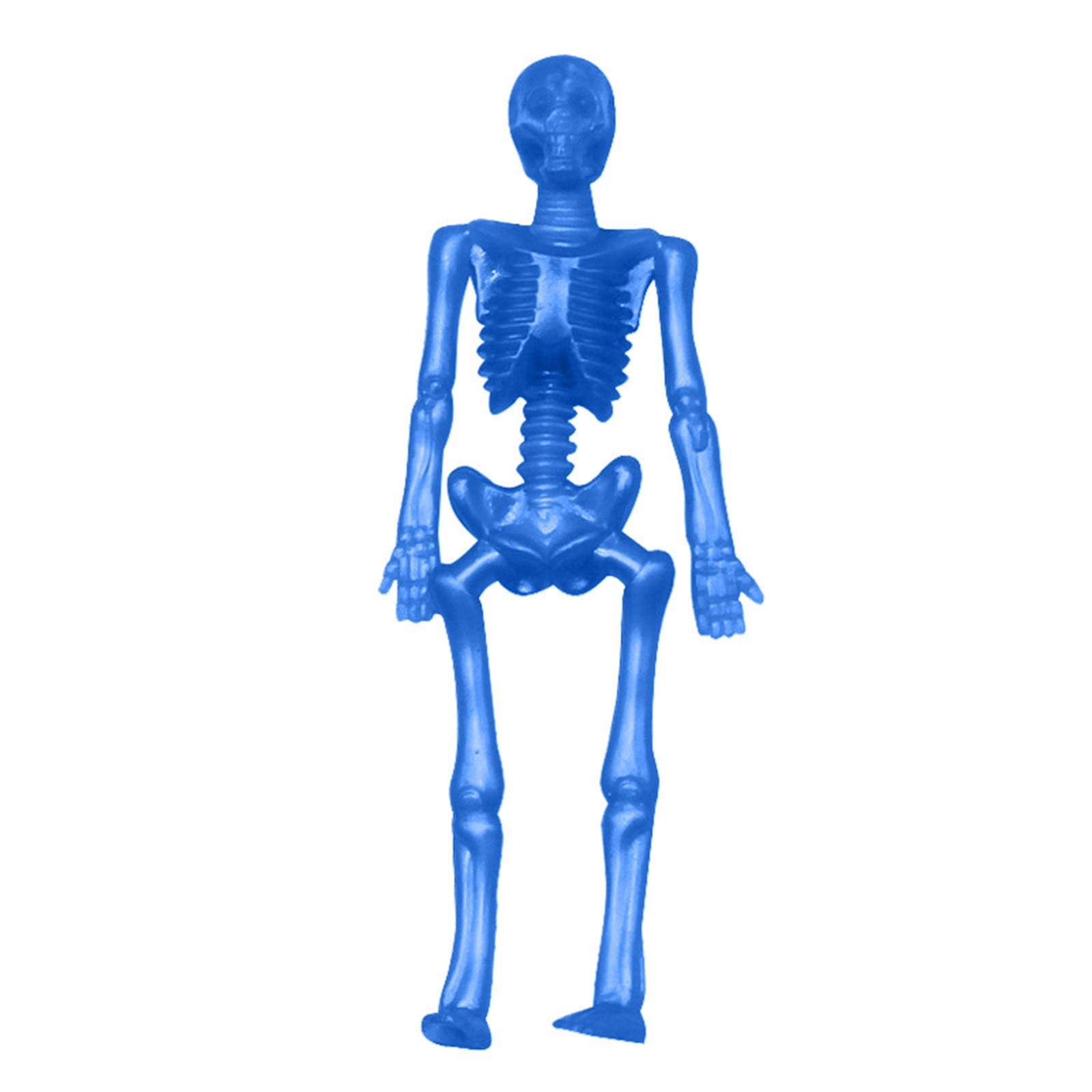 Elainilye Stretchable Rubber Skeleton Figurine, Flexible Halloween ...