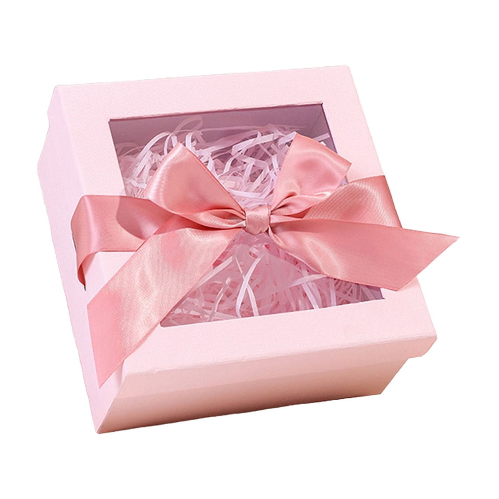 Elainilye Transparent Gift Box with Bow Stereoscopic Packaging for ...