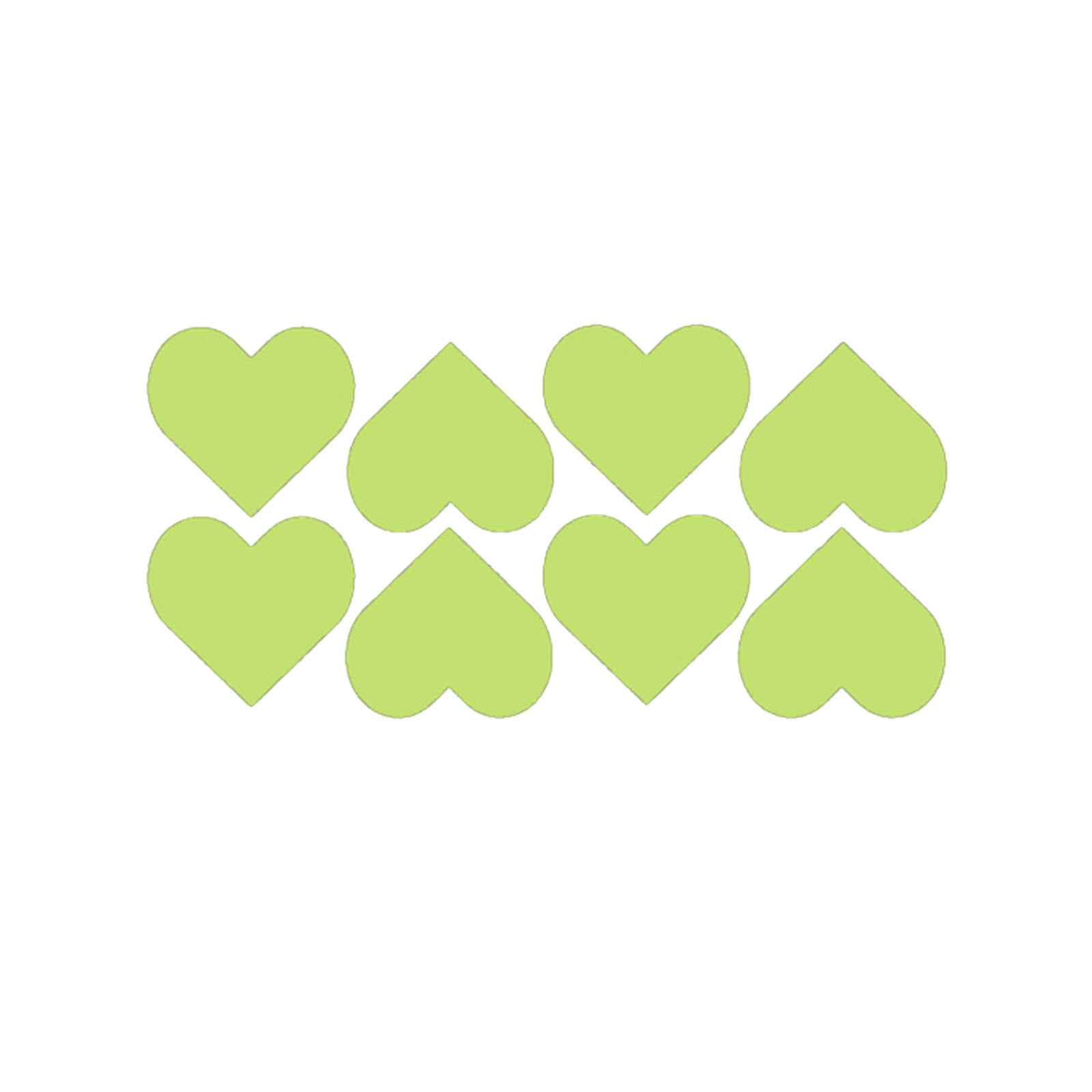 Elainilye Valentine's Day Wall Stickers Light in the Dark Heart-shaped ...