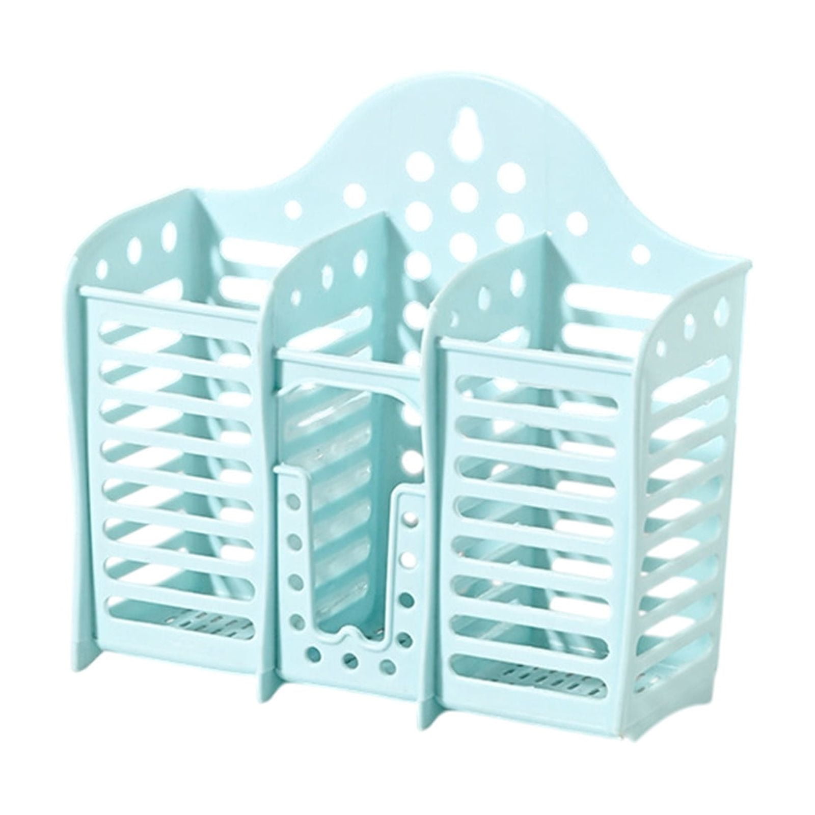 Elainilye Wall-Mounted Utensil Storage Basket, Hollow Cutlery Organizer ...