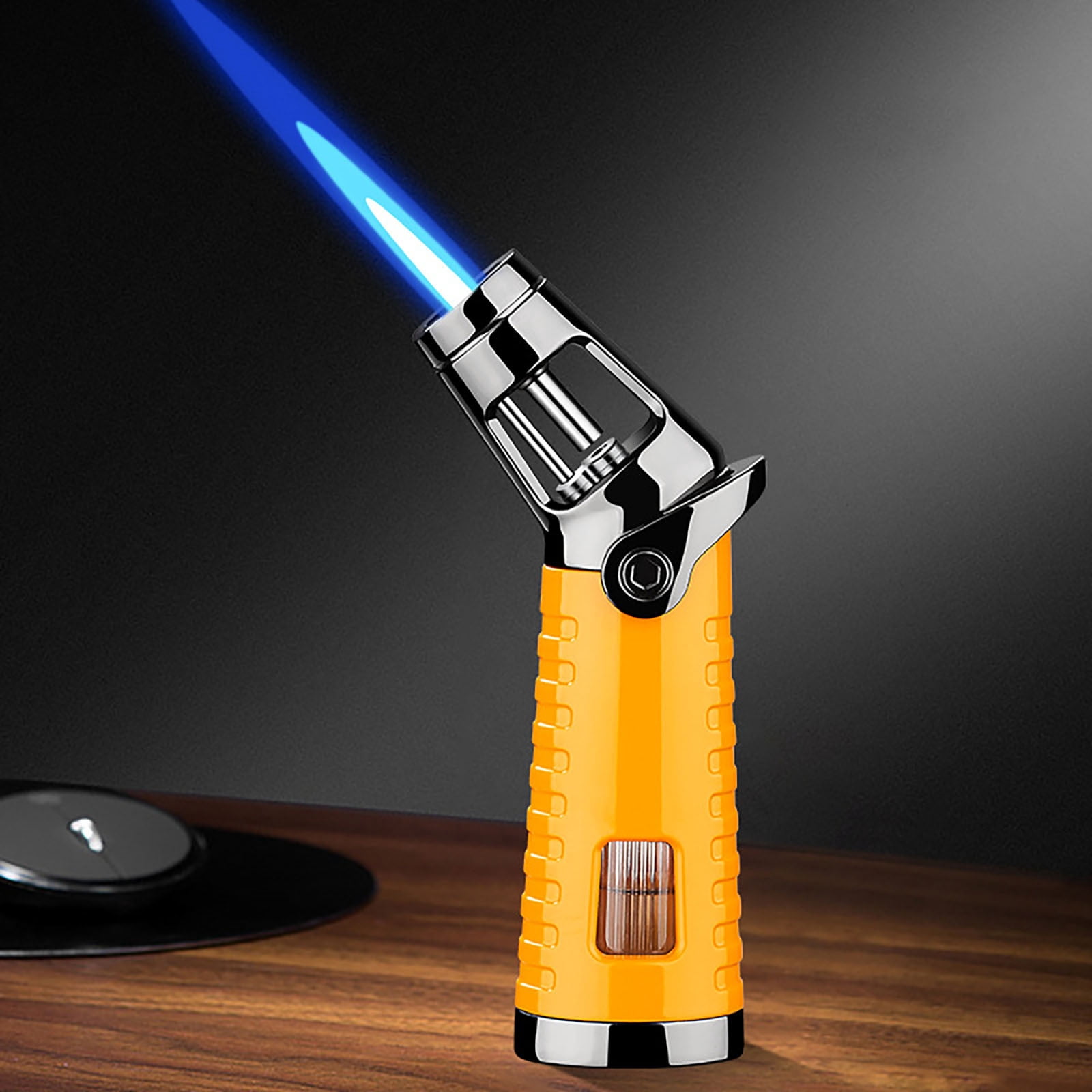 Elainilye Windproof Direct Blue Flame Lighter, Portable Multi ...