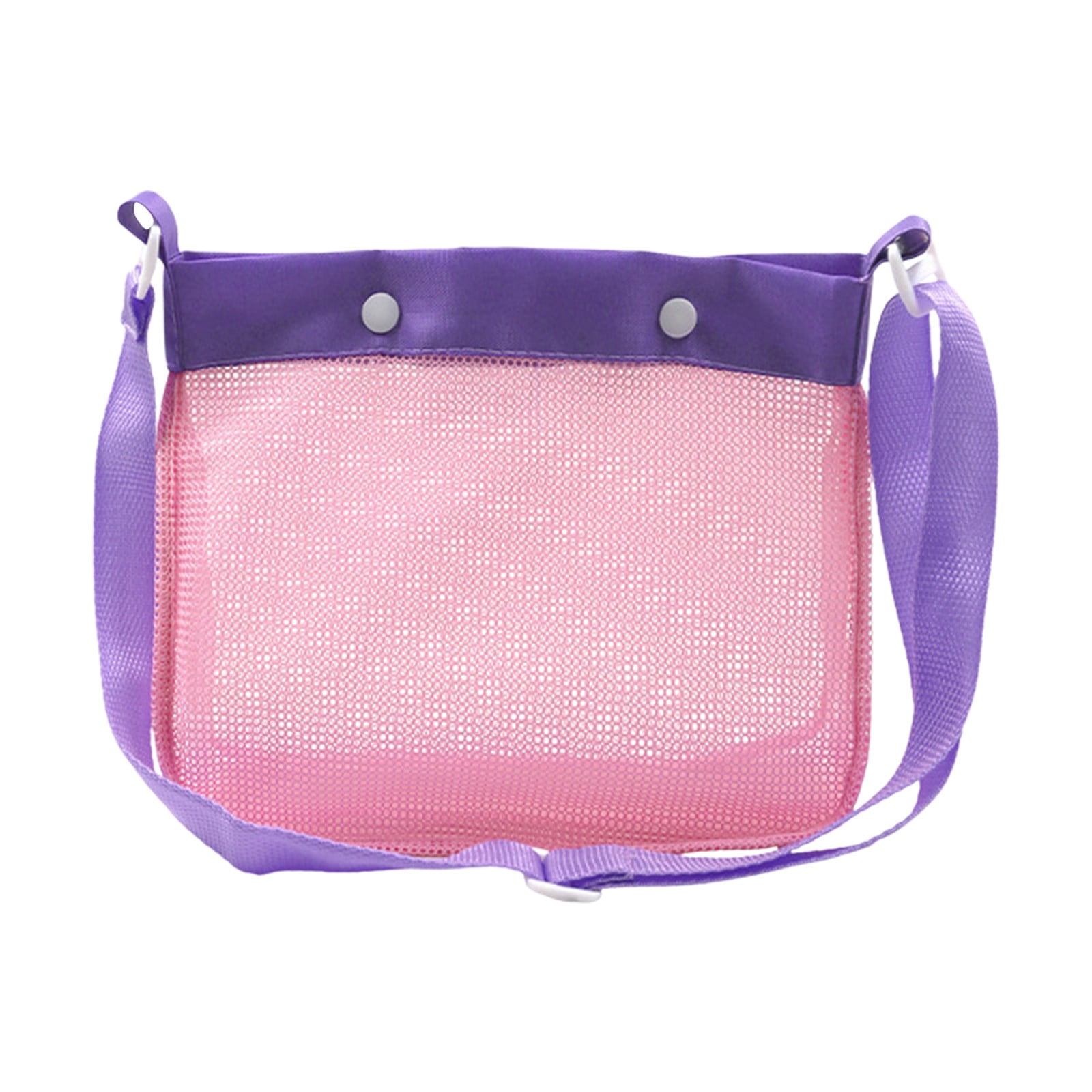 ElainilyeMesh Beach Toy Bag, Double-Buckle Storage Tote, Kids’ Sand ...