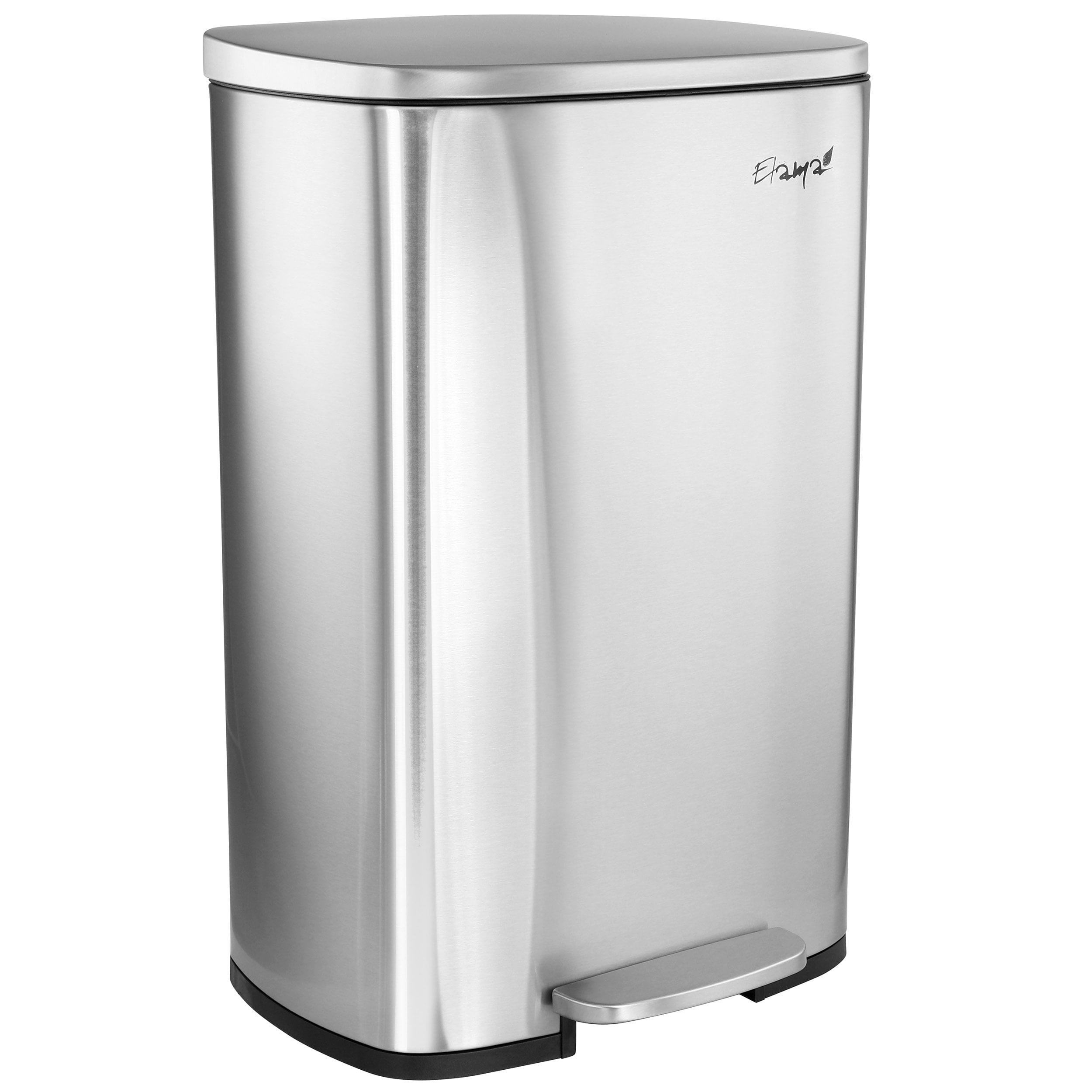 Elama Kitchen Garbage Bin: 50L/13G Rectangular Stainless Steel Trash ...