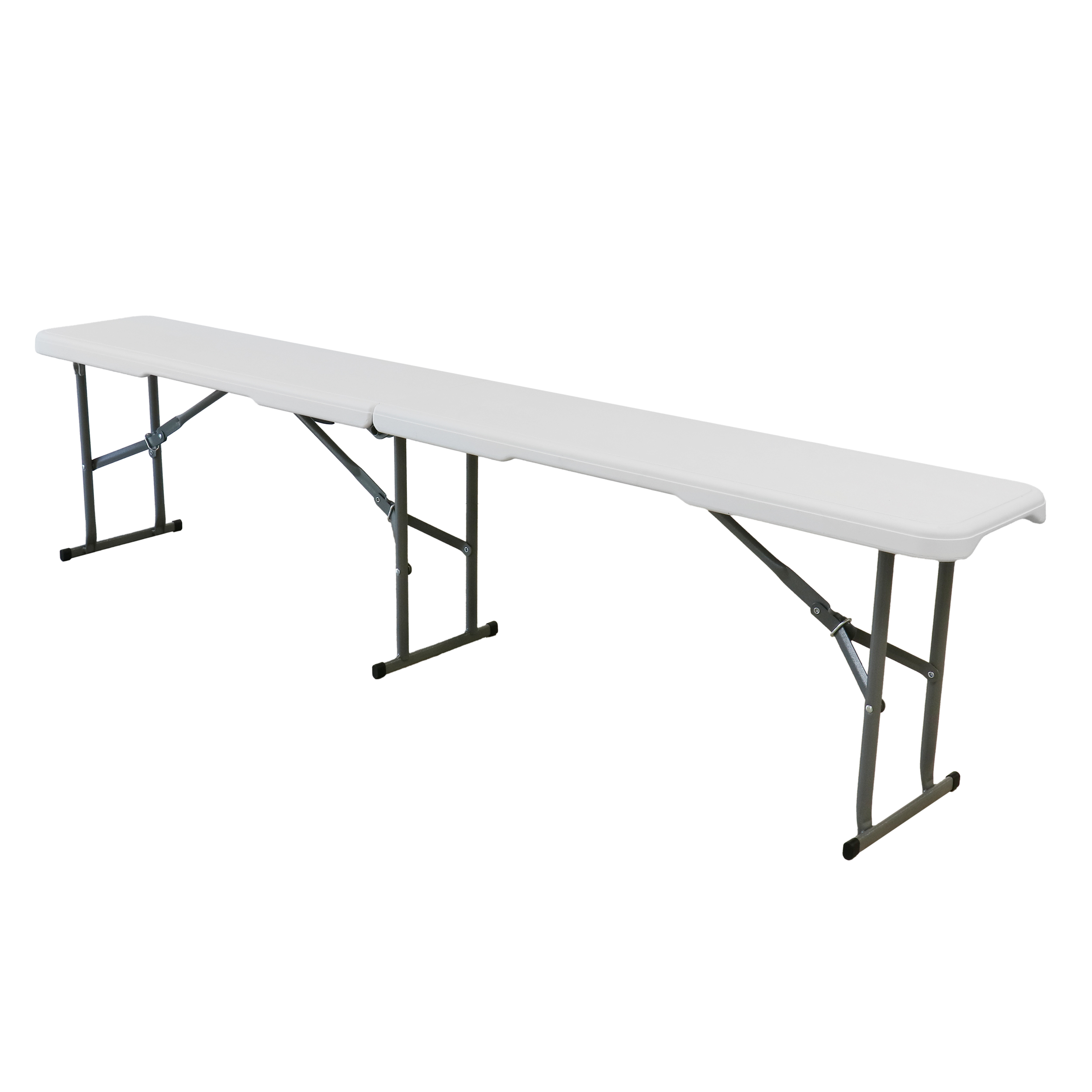 Elama 6 Foot Plastic Indoor/Outdoor Folding Bench in White - Walmart.com