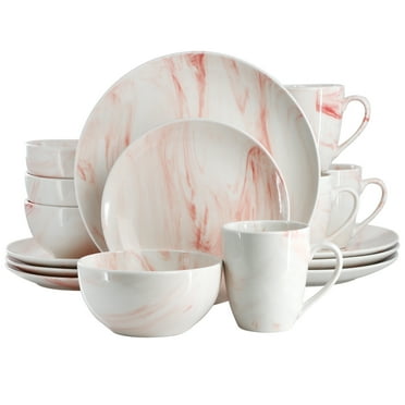 Better Homes & Gardens Rave Square Dinnerware, Red, Set Of 16 - Walmart.com
