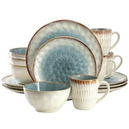 Yellowstone Kayce 12-Piece Reactive Ceramic Dinnerware Set - Walmart.com