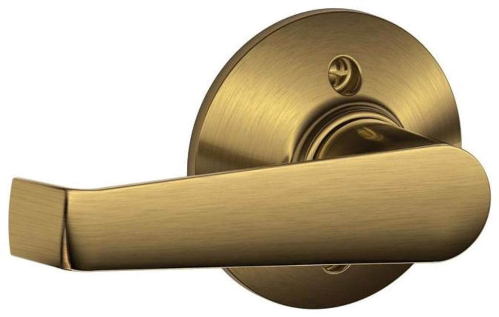 Elan Lever Non-Turning Lock, Antique Brass (F170 ELA 609) - Walmart.com