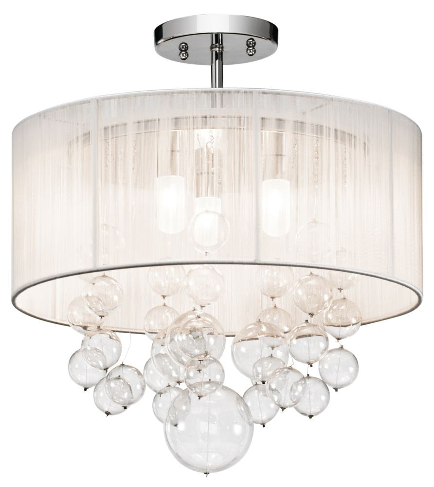 83227 Elan Lighting Imbuia - 3 Light Semi-Flush Mount - Walmart.com
