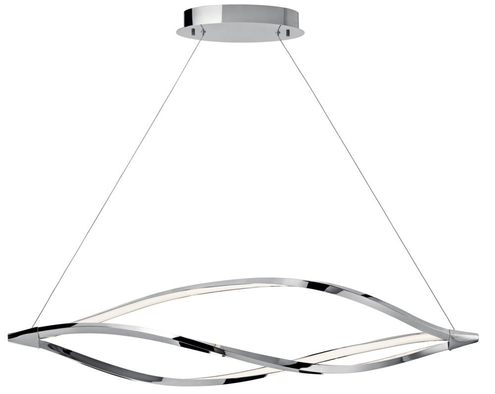 83385 Elan Lighting Meridian - 53.25 Inch 1 LED Chandelier-Chrome ...