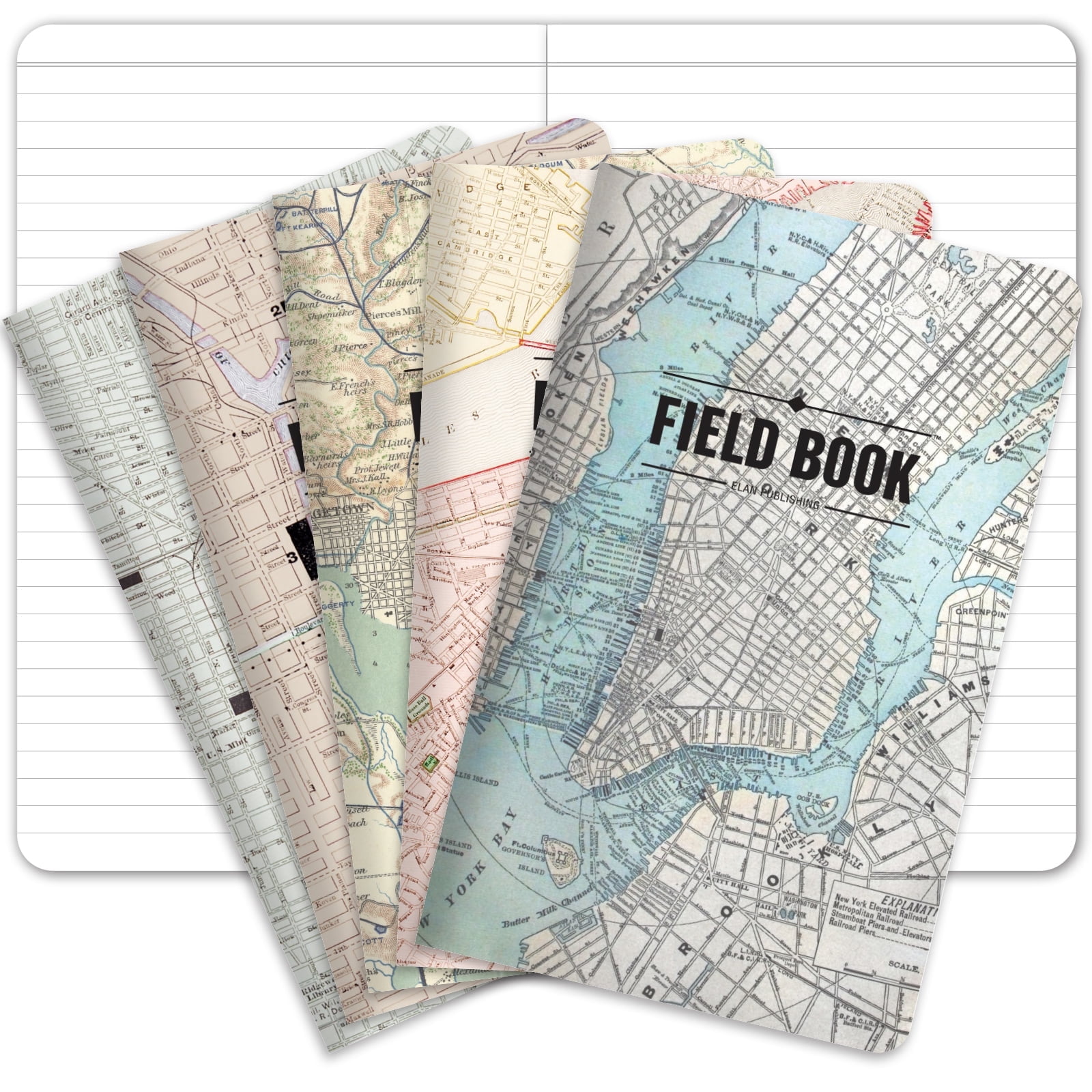 Elan Publishing Company Field Notebook/Journal - 5"x8" - Maps Covers ...