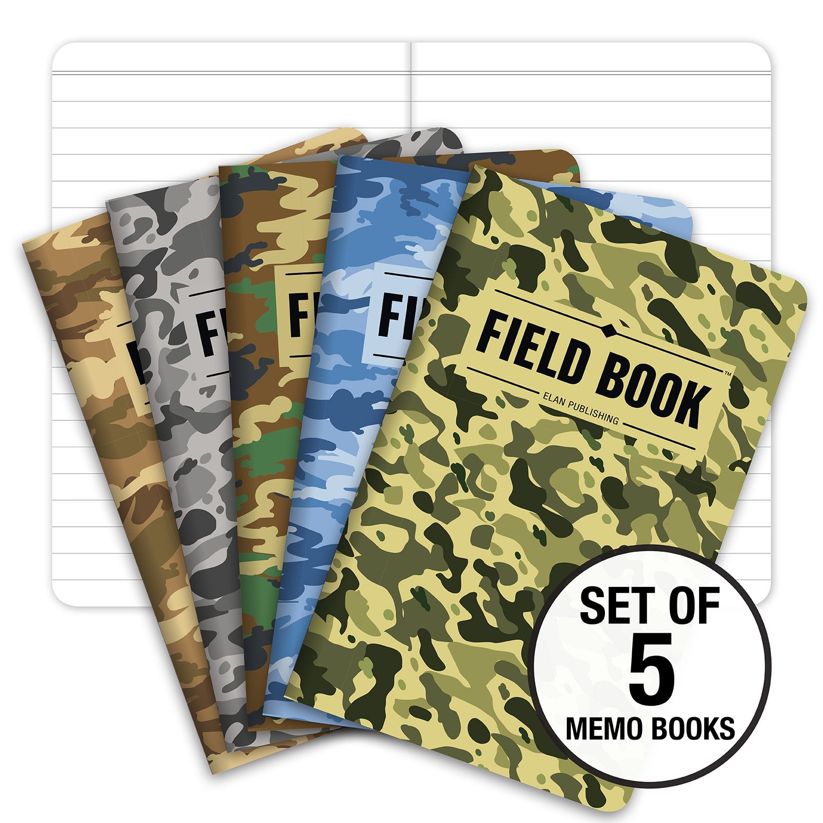 Elan Publishing Company Field Notebook, 3.5x5.5 Inches, Camouflage ...