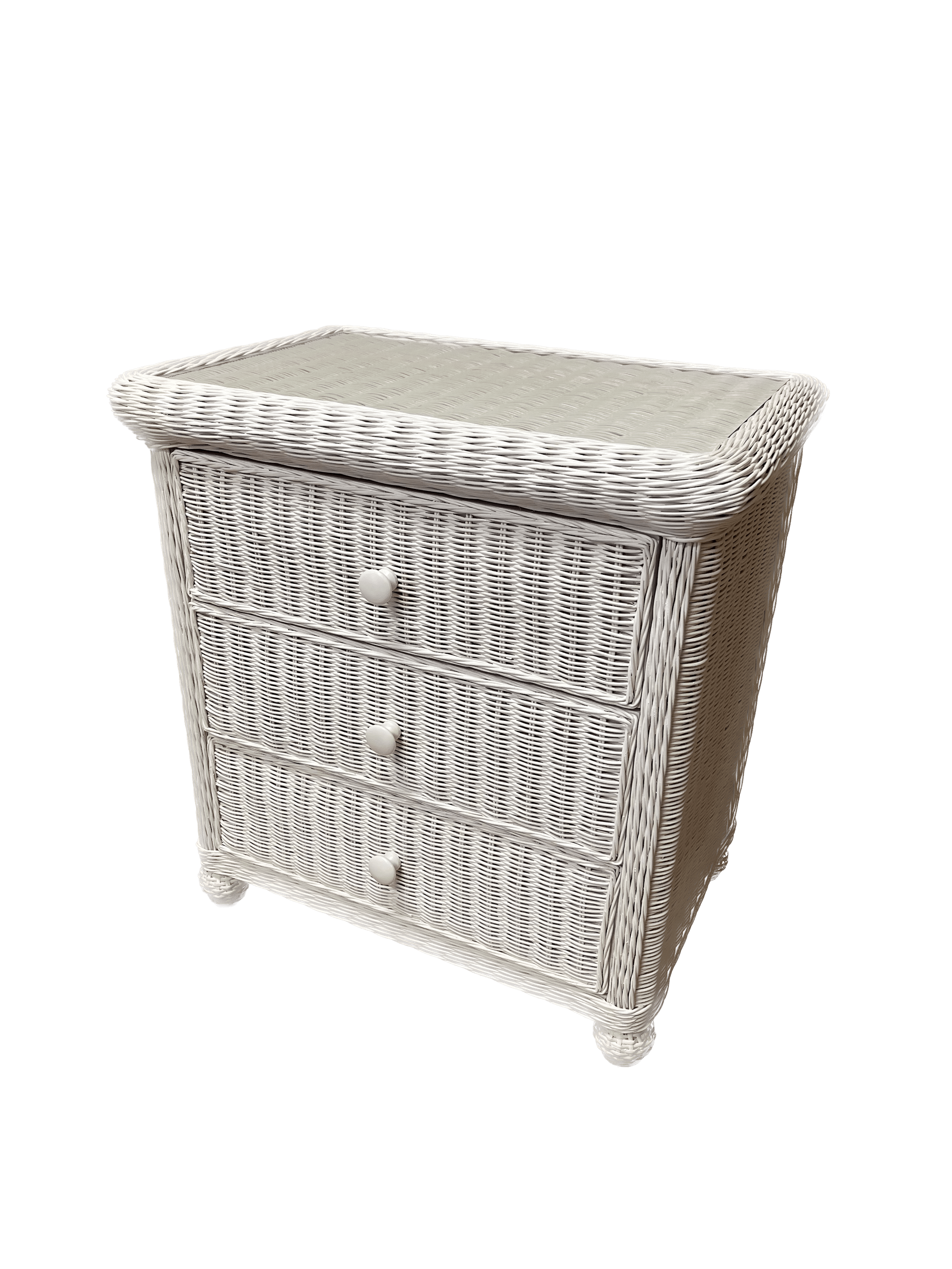 Elana Wicker 3 Drawer Dresser White Finish - Walmart.com
