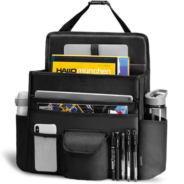 Elantrip Car Front Seat Organizer with Adjustable Straps, Back Seat ...