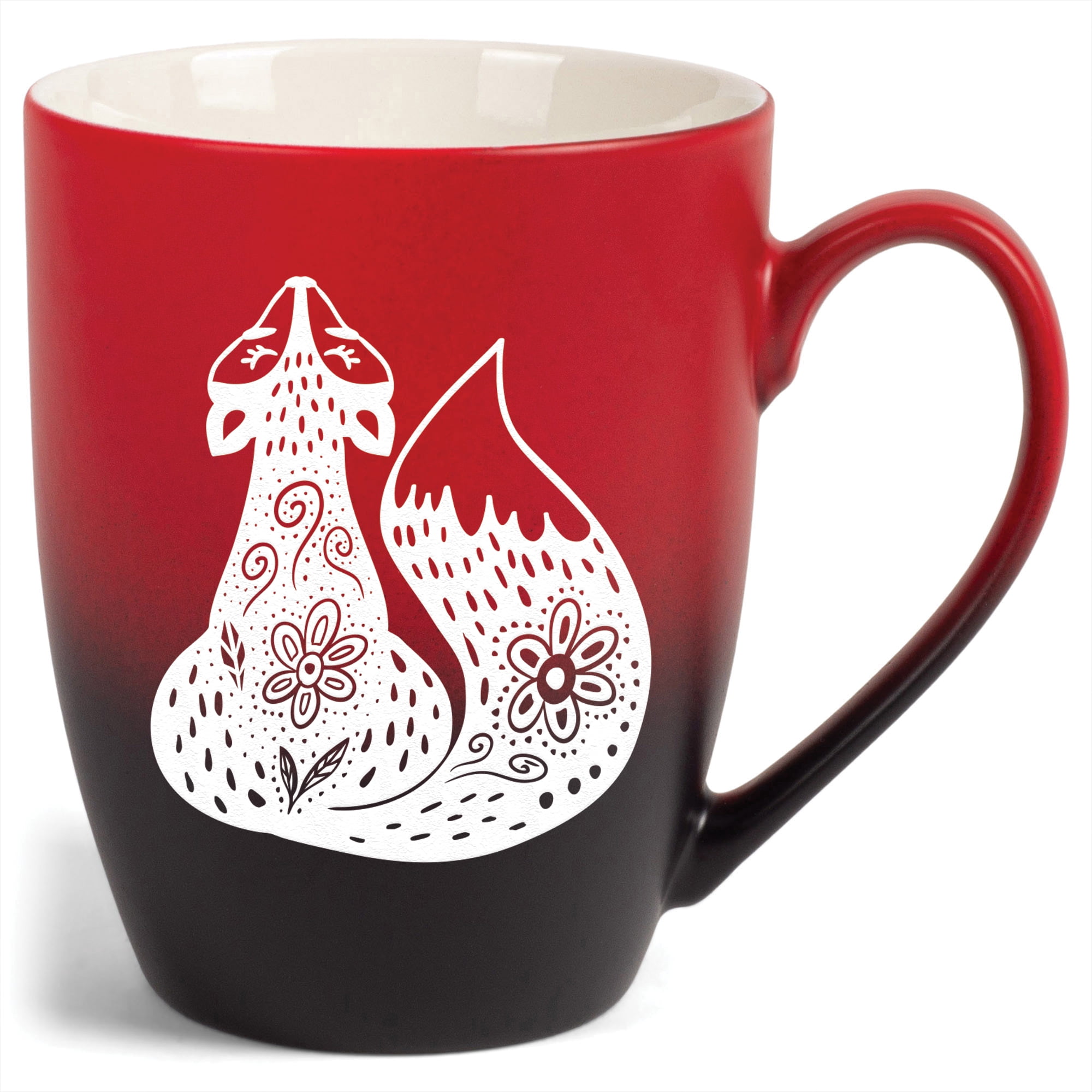 Elanze Designs 12 Ounce Vibrant Two Toned Ombre Ceramic Tea Coffee Cup ...