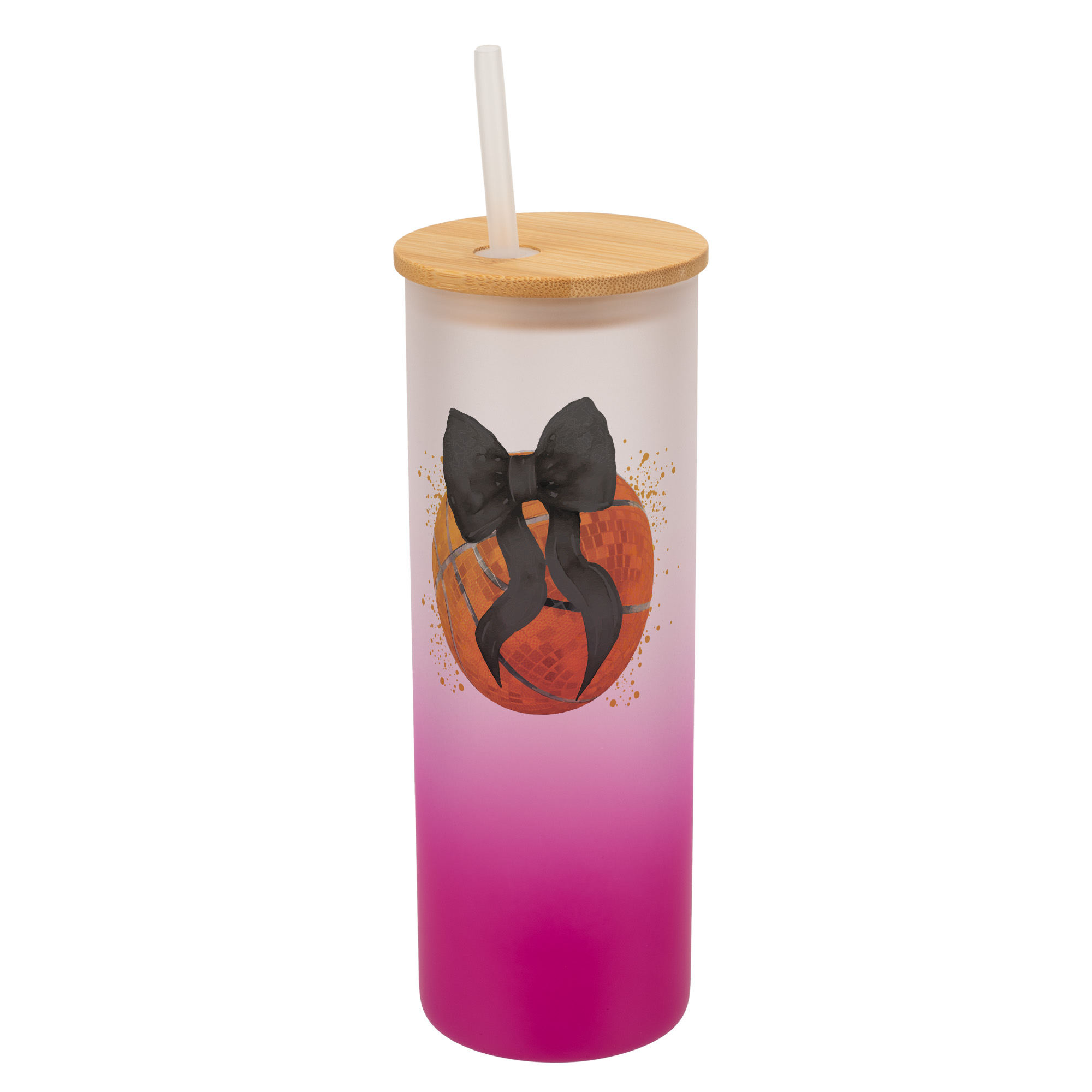 Elanze Designs 25 Ounce Frosted Glass Gradient Travel Tumbler With ...