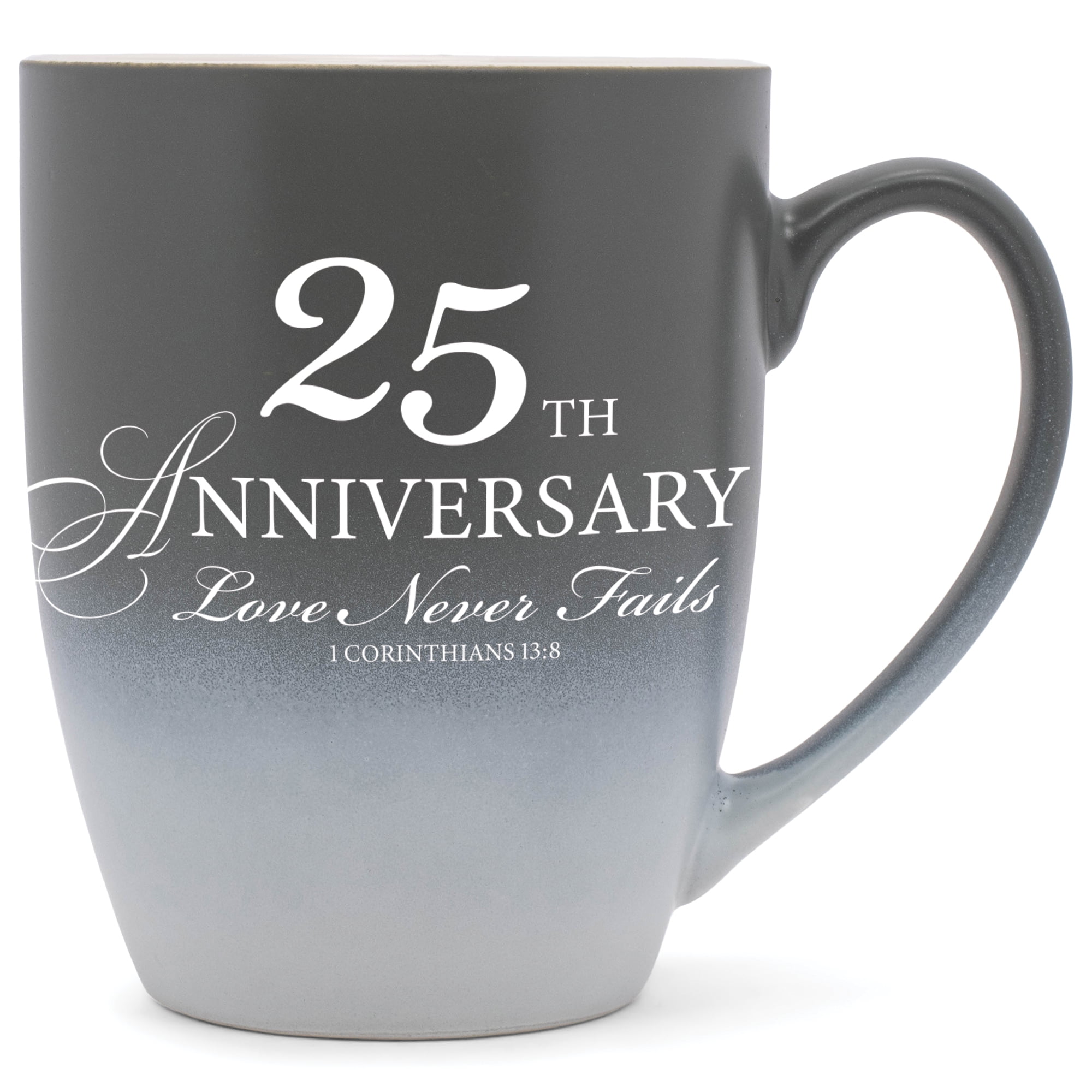 Elanze Designs 25Th Anniversary Love Never Fails 1 Corinthians 13:8 Two ...