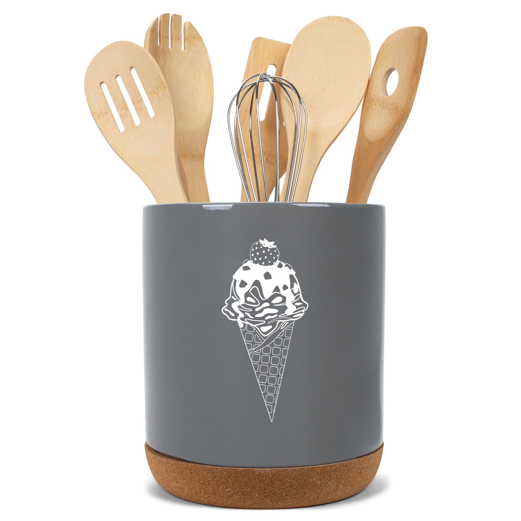 Elanze Designs 8 inch Ice Cream Waffle Cone Ceramic Kitchen Utensil ...