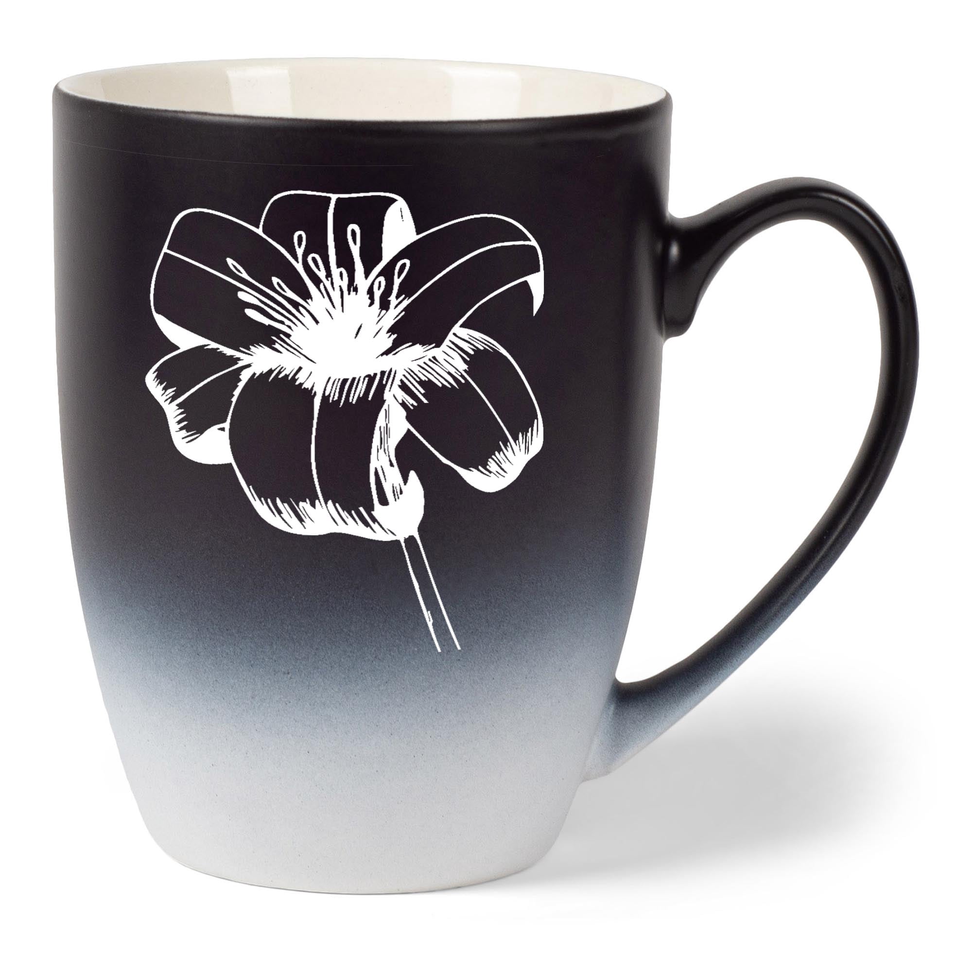 Elanze Designs Botanical Floral Nature Coffee Cup Mug 12 Ounce Ceramic ...