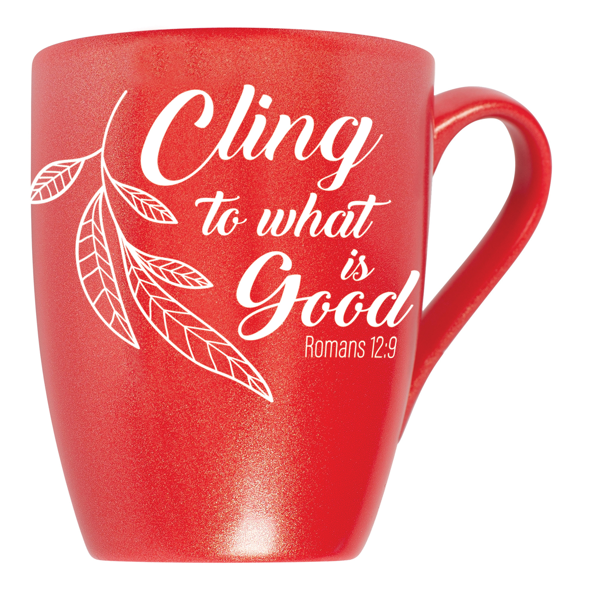 Elanze Designs Cling To What Is Good Romans 12:9 Crimson Red 10 ounce ...