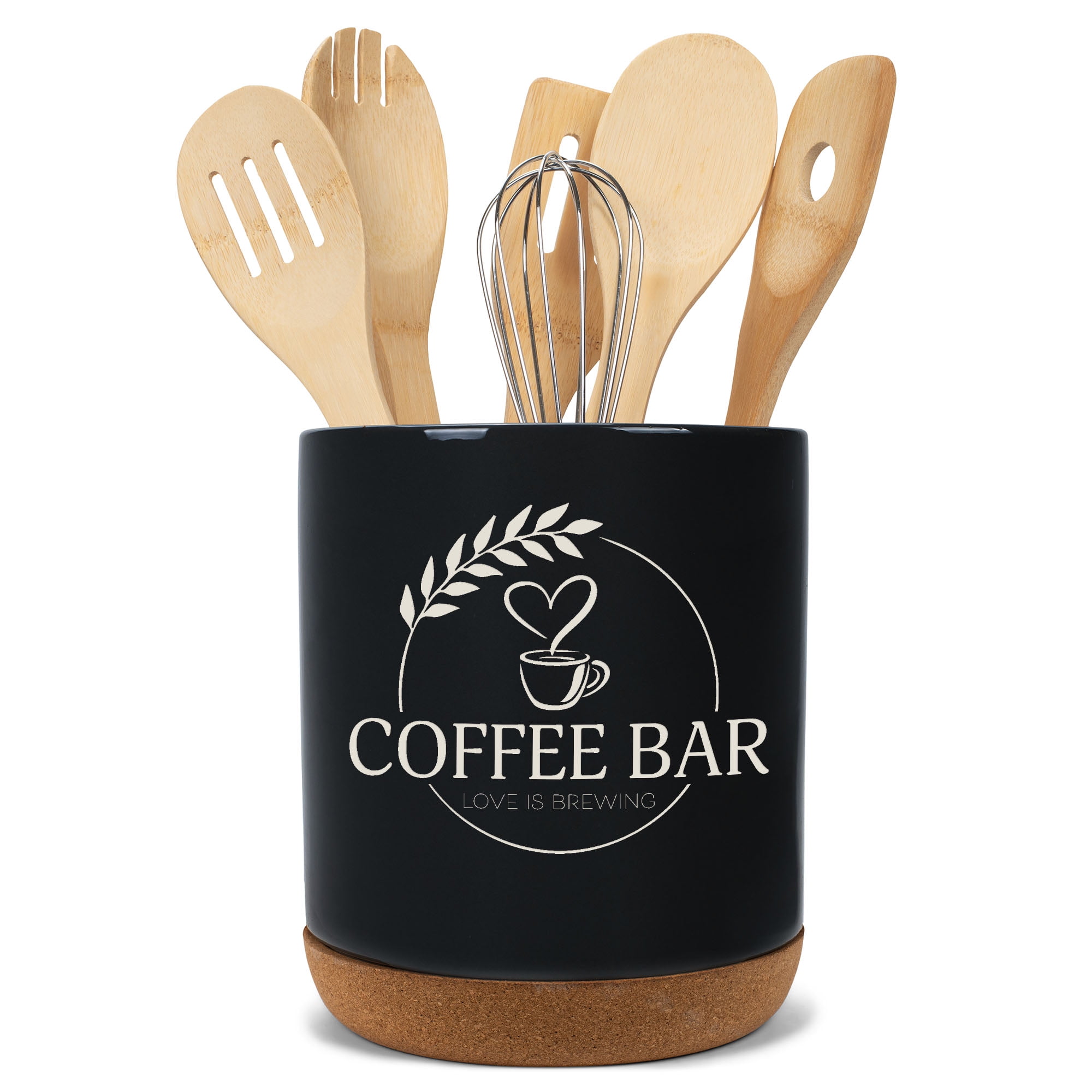 Elanze Designs Coffee Bar Love Is Brewing Barista Latte Ceramic Cork ...