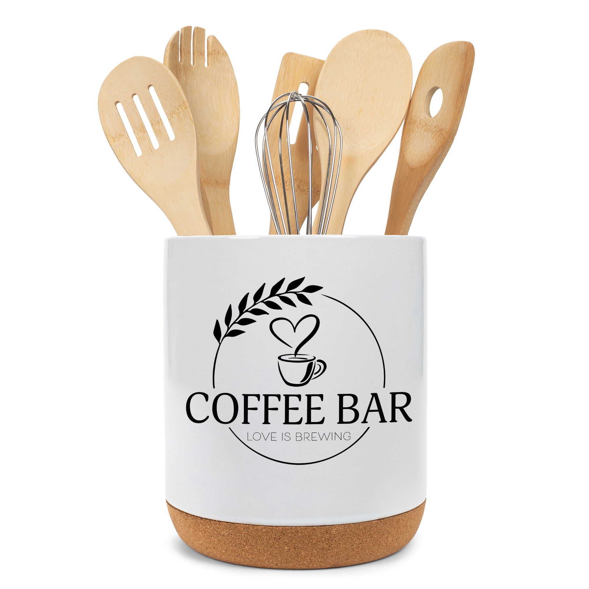 Elanze Designs Coffee Bar Love Is Brewing Barista Latte Ceramic Cork ...