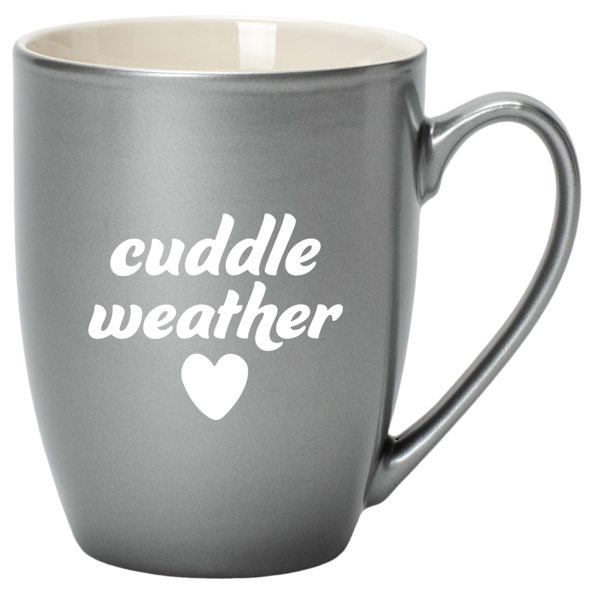 Elanze Designs Cuddle Weather Grey 10 ounce New Bone China Coffee Cup ...