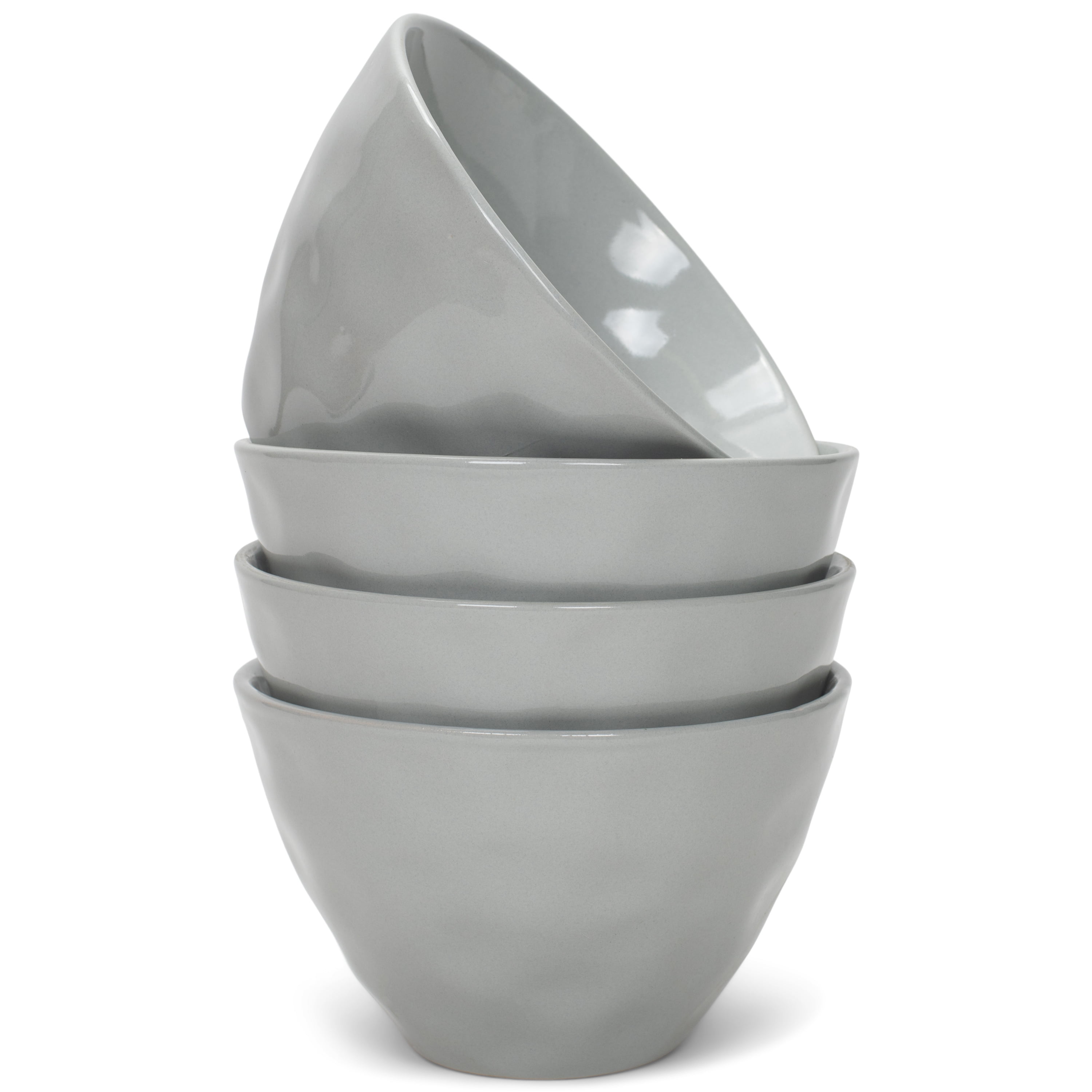 Elanze Designs Dimpled Ceramic 5.5 inch Contemporary Serving Bowls Set ...