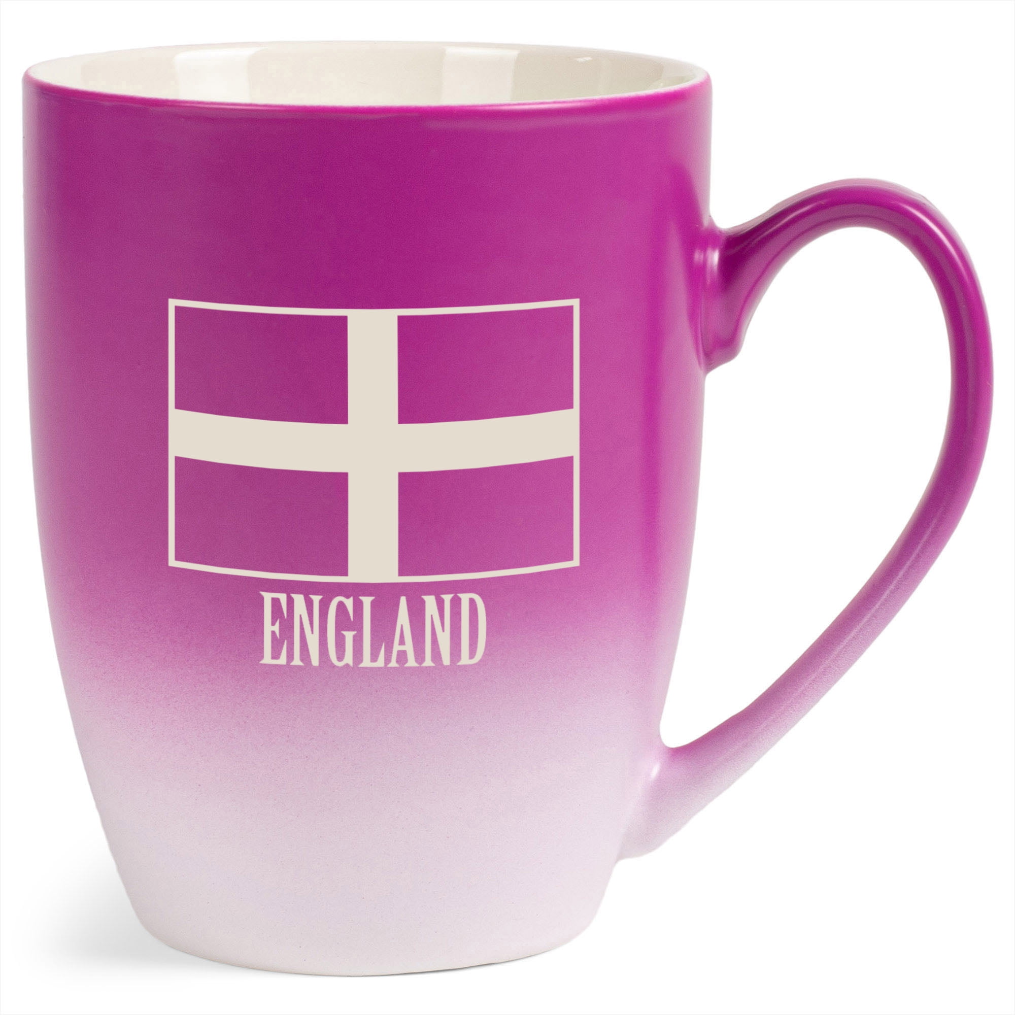Elanze Designs England British Flag 12 Ounce Ceramic Laser-Etched ...