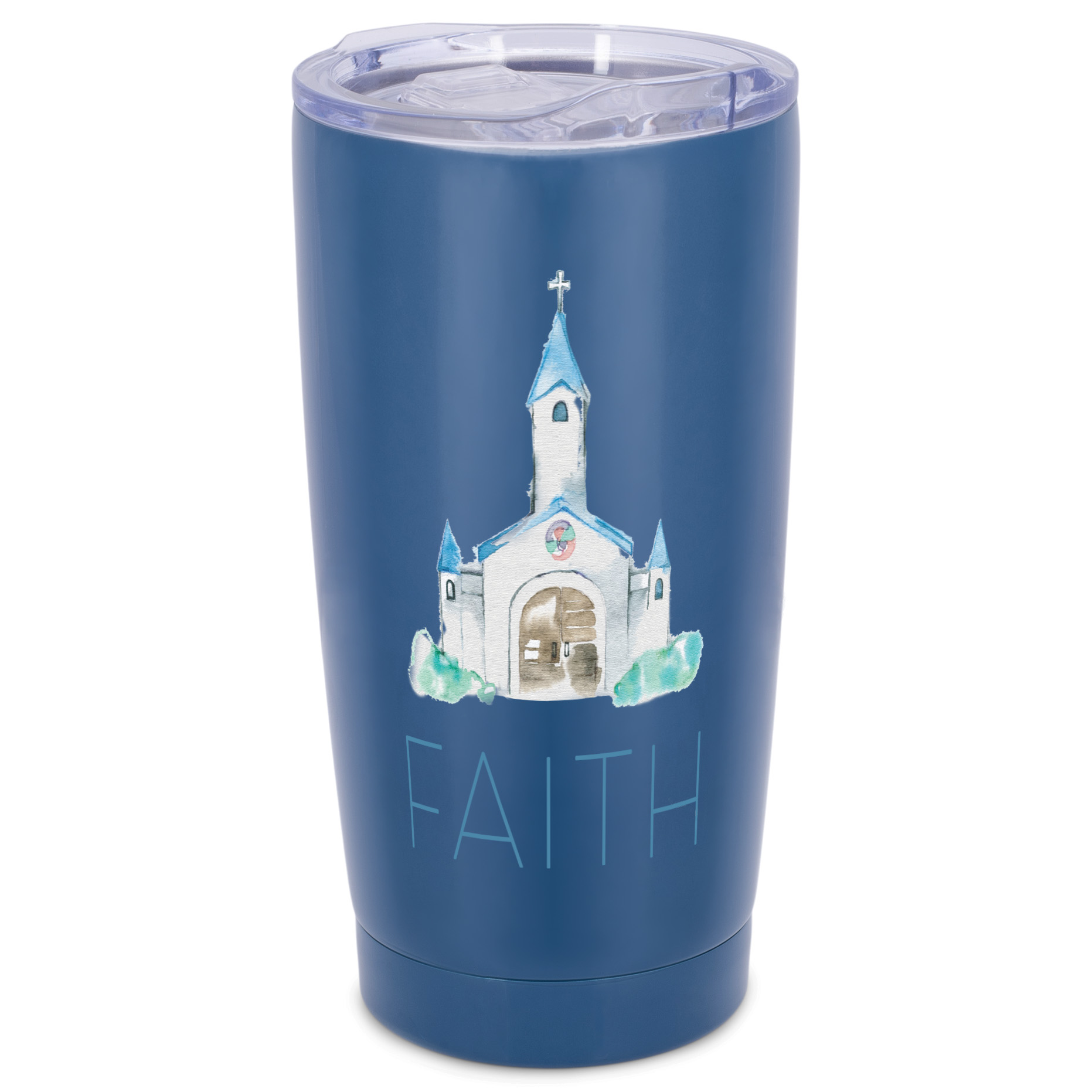 Elanze Designs Faith In Him Watercolor Church House of God Wrap-Around ...