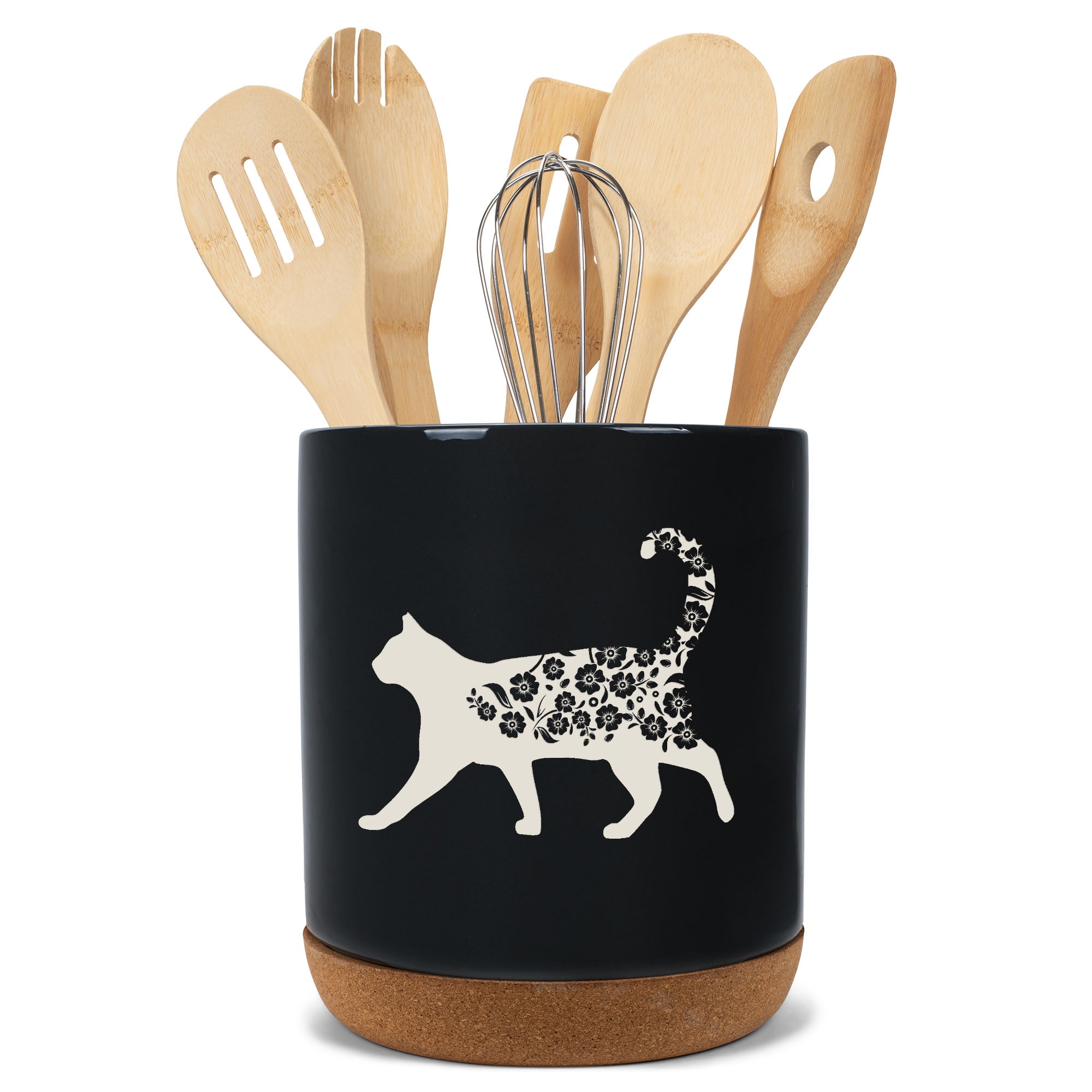 Elanze Designs Floral Cat Flowers Arrangement Kitten Ceramic Cork ...